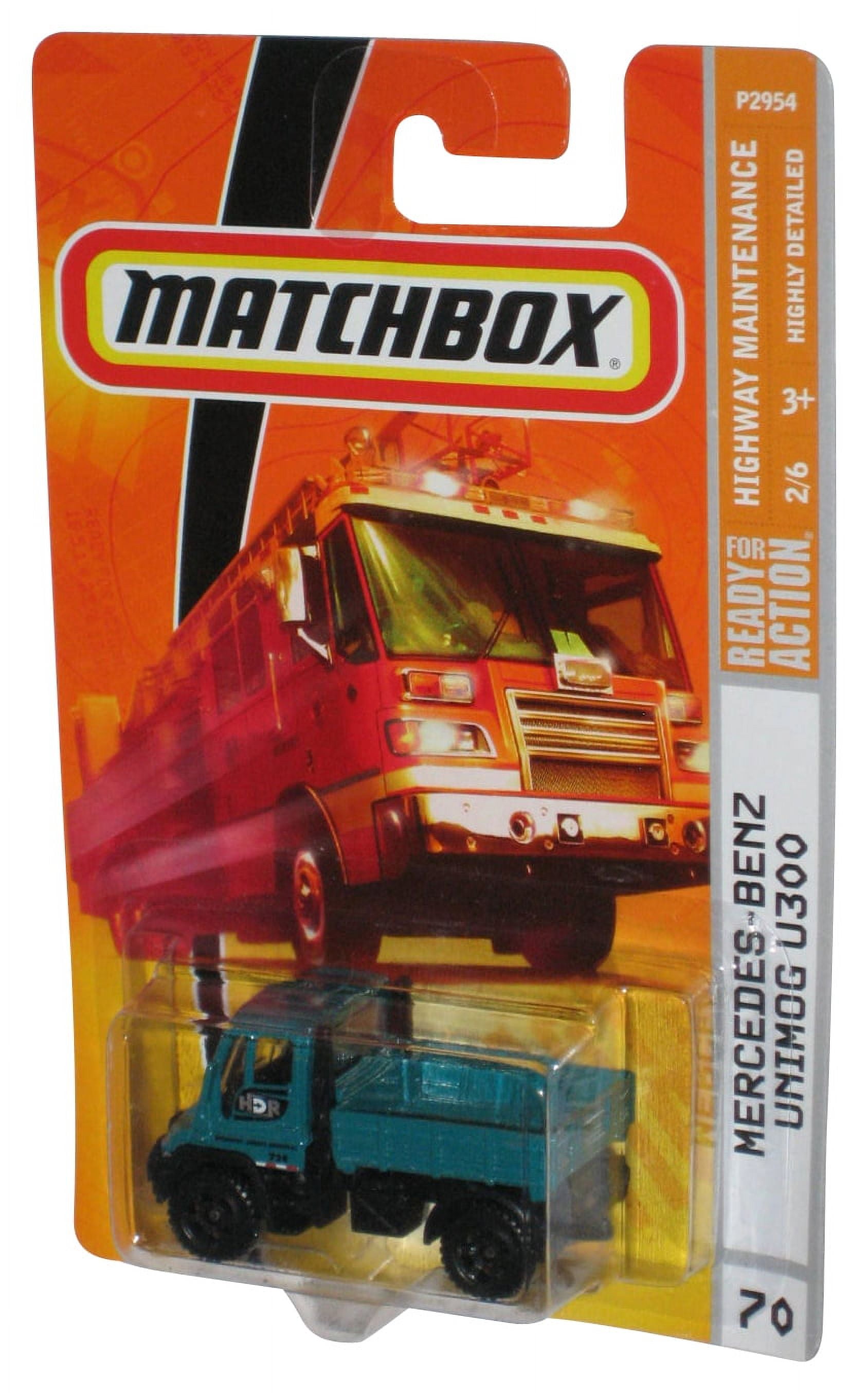Matchbox Highway Maintenance Green Mercedes-Benz Unimog U300 Toy Truck ...