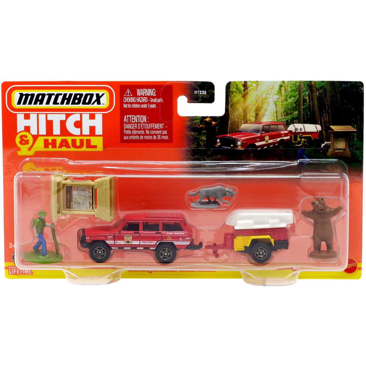 Matchbox Hitch & Haul 1988 Jeep Wagoneer / Trailer Trawler Diecast ...