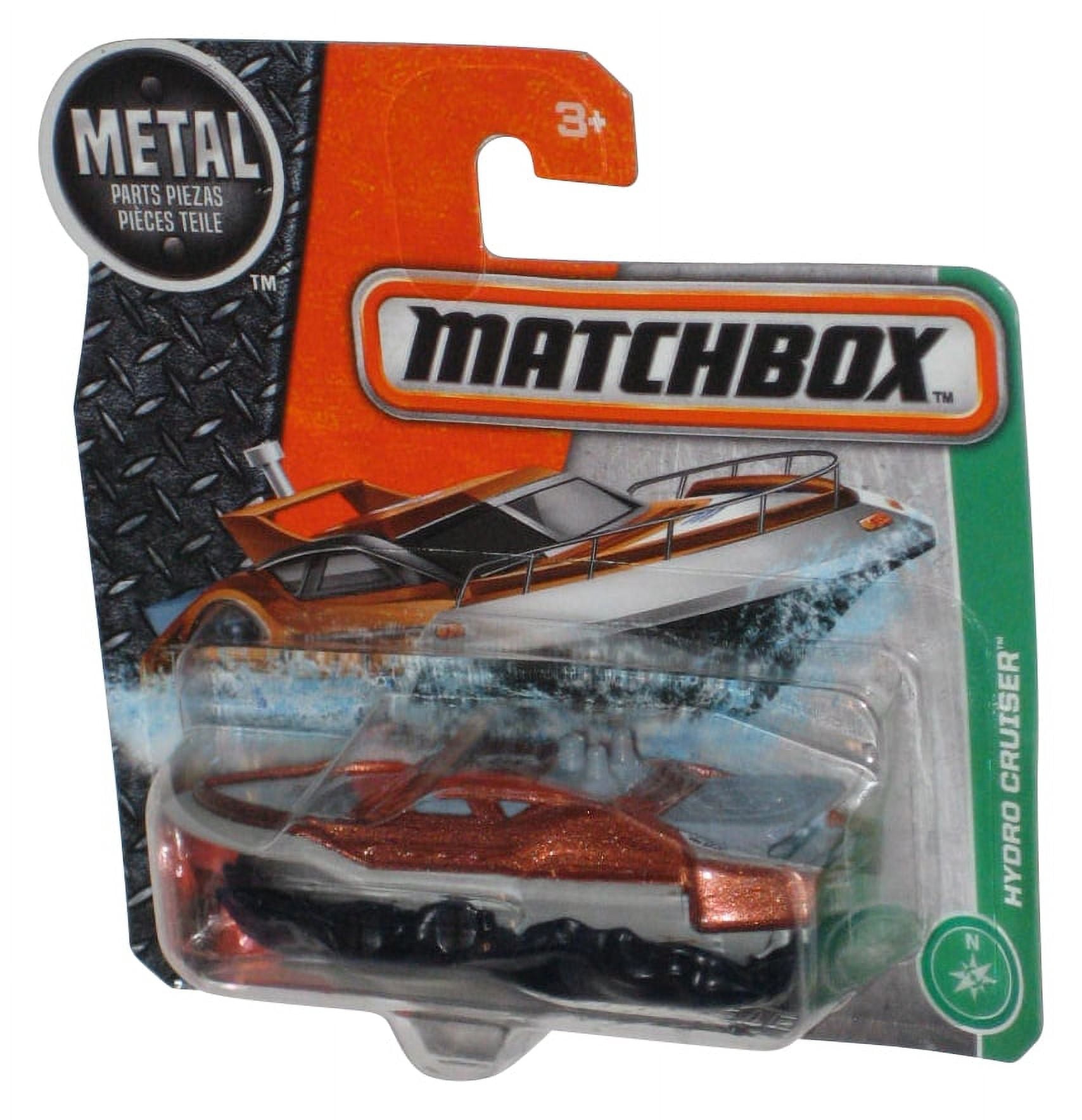 Matchbox Hydro Cruiser (2016) Metallic Brown Metal Toy Boat 98/125 ...