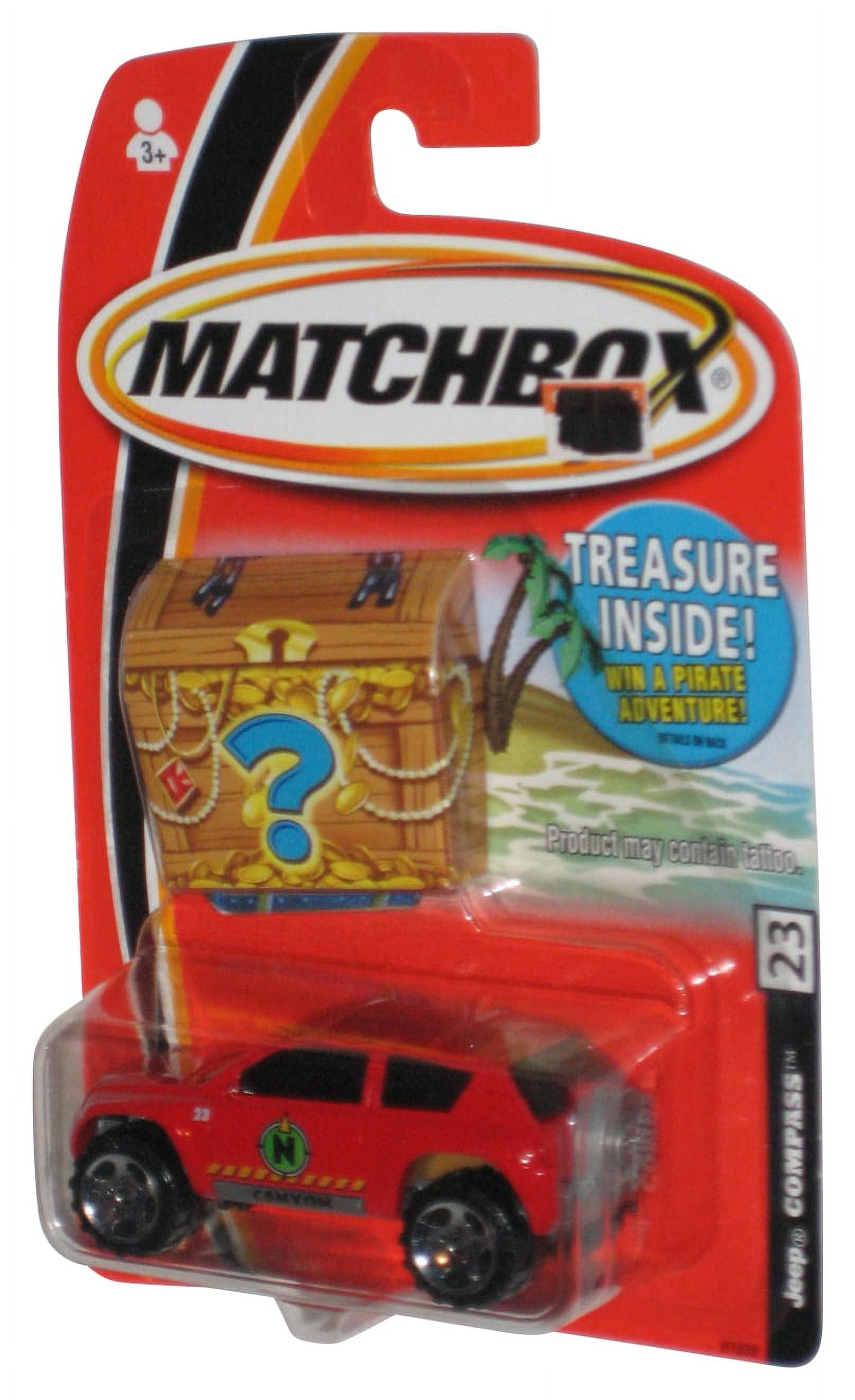Matchbox Jeep Compass 2004 Mattel Red Toy Vehicle 23 W Treasure Chest