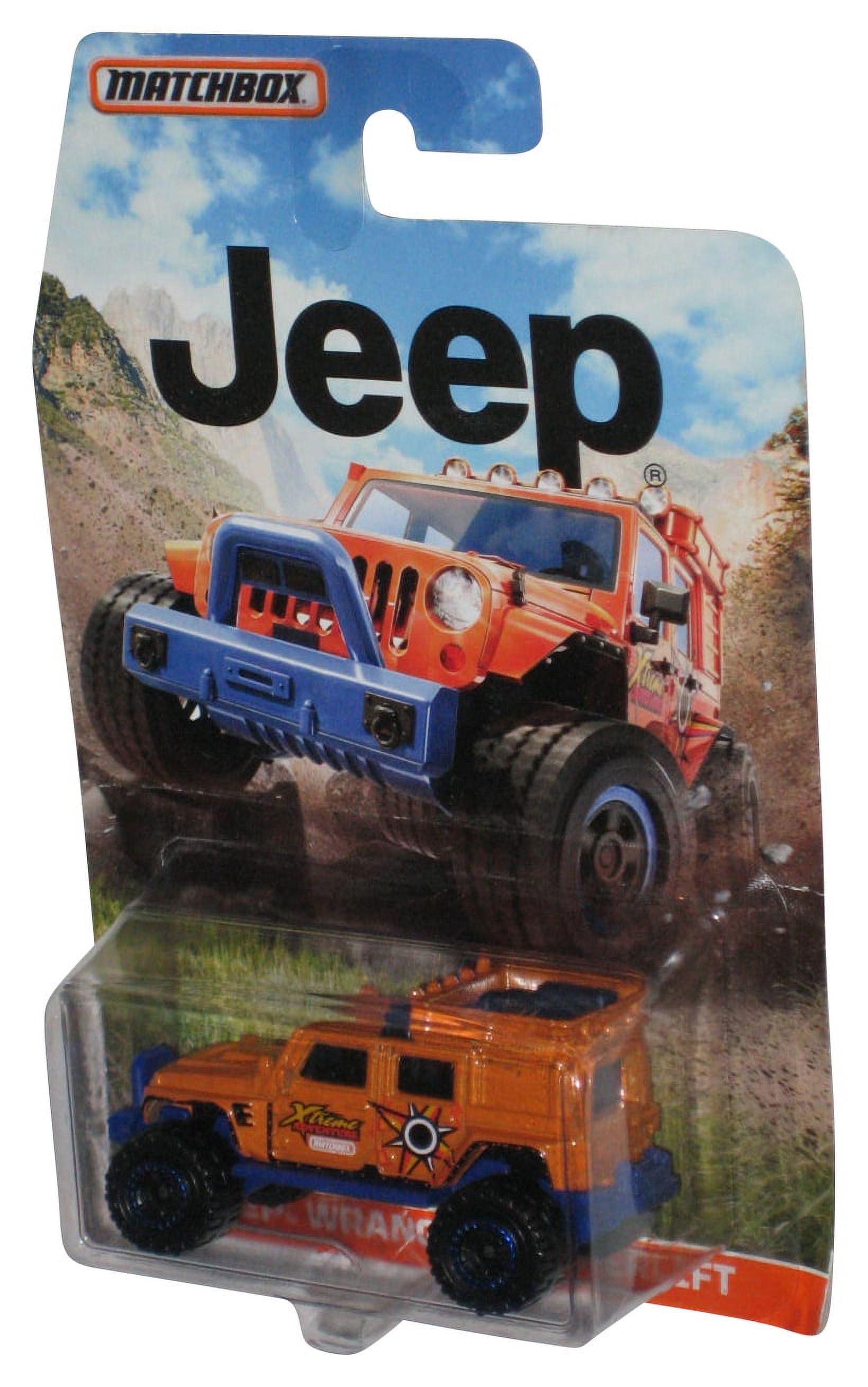 Matchbox Jeep Wrangler Superlift (2014) Orange Extreme Adventure Toy ...