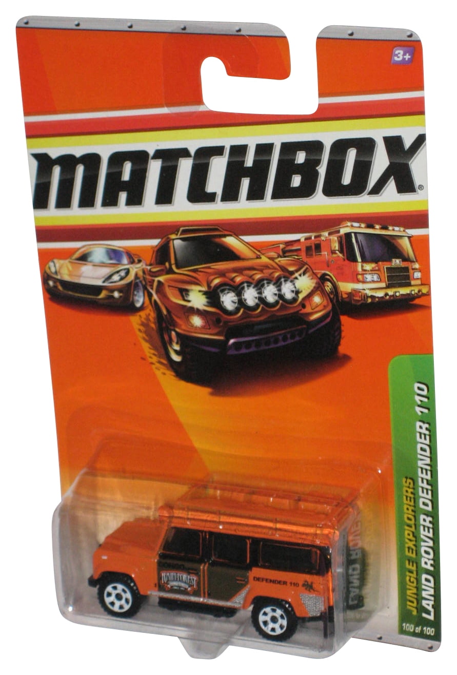 Matchbox Jungle Explorers (2009) Orange Land Rover Defender 110 Toy ...