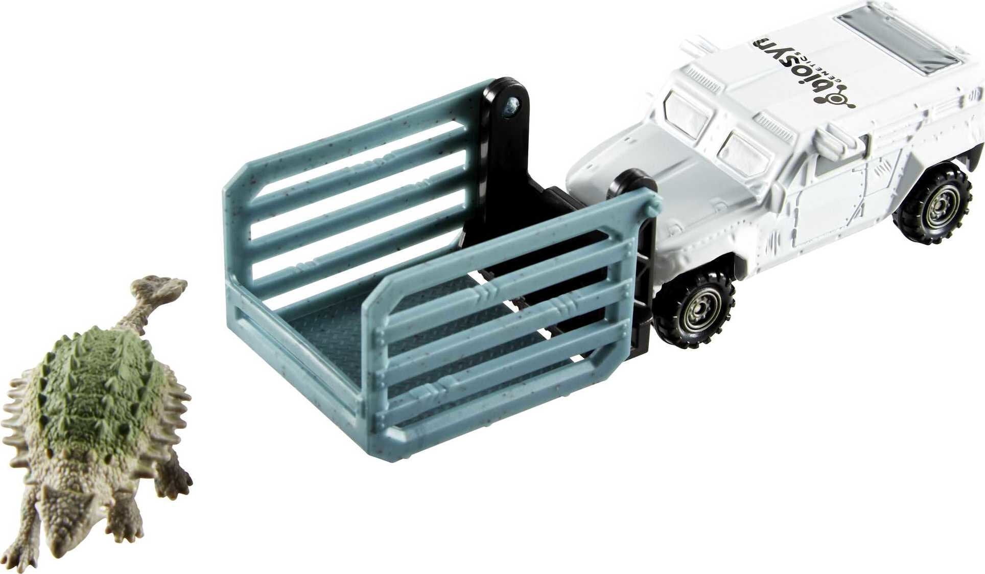 Matchbox Jurassic World Dino Transporters, 1 Vehicle & 1-2 Mini ...