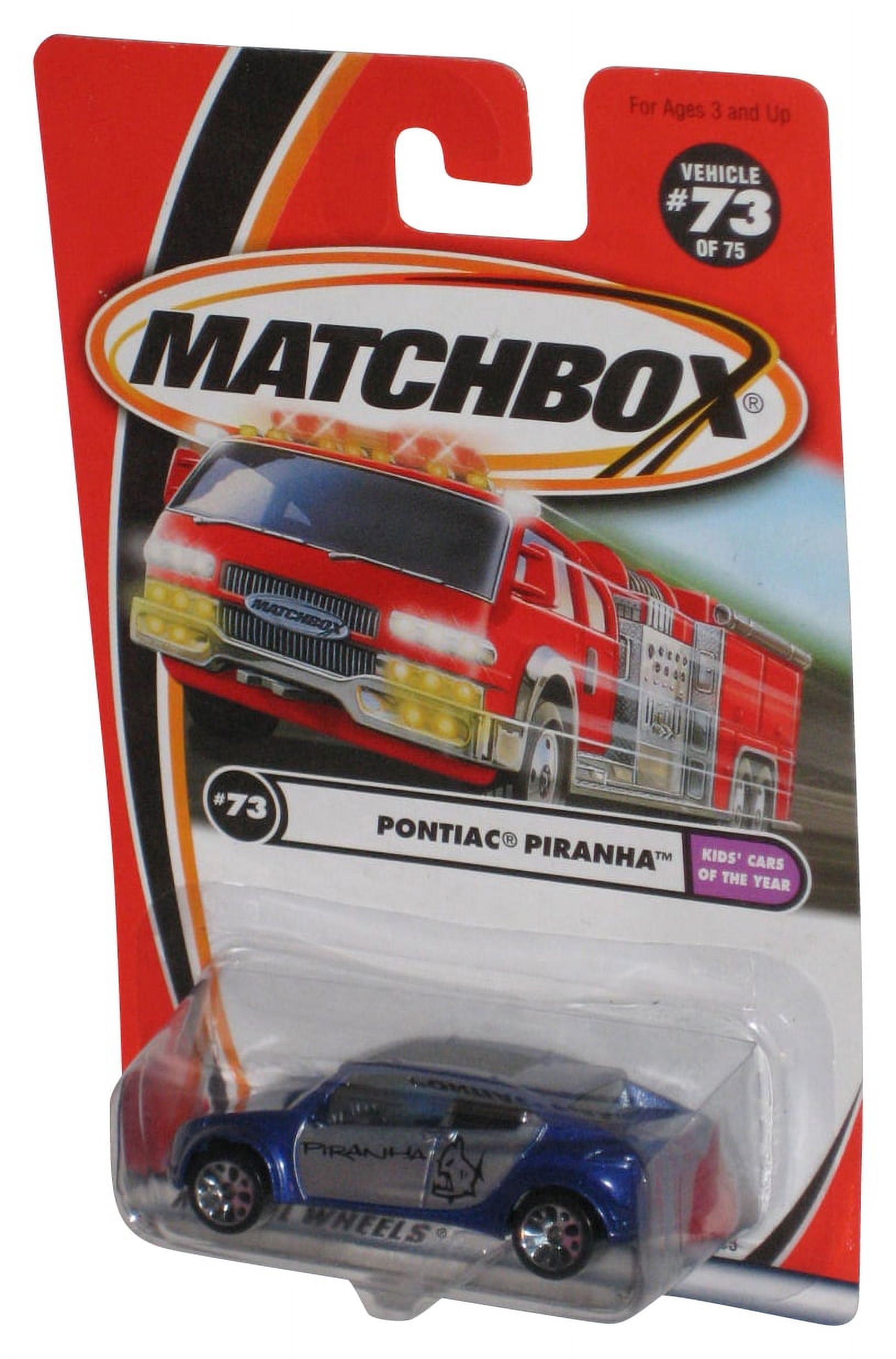Matchbox Kids Cars of The Year (2001) Blue Pontiac Piranha Toy Car #73/ ...