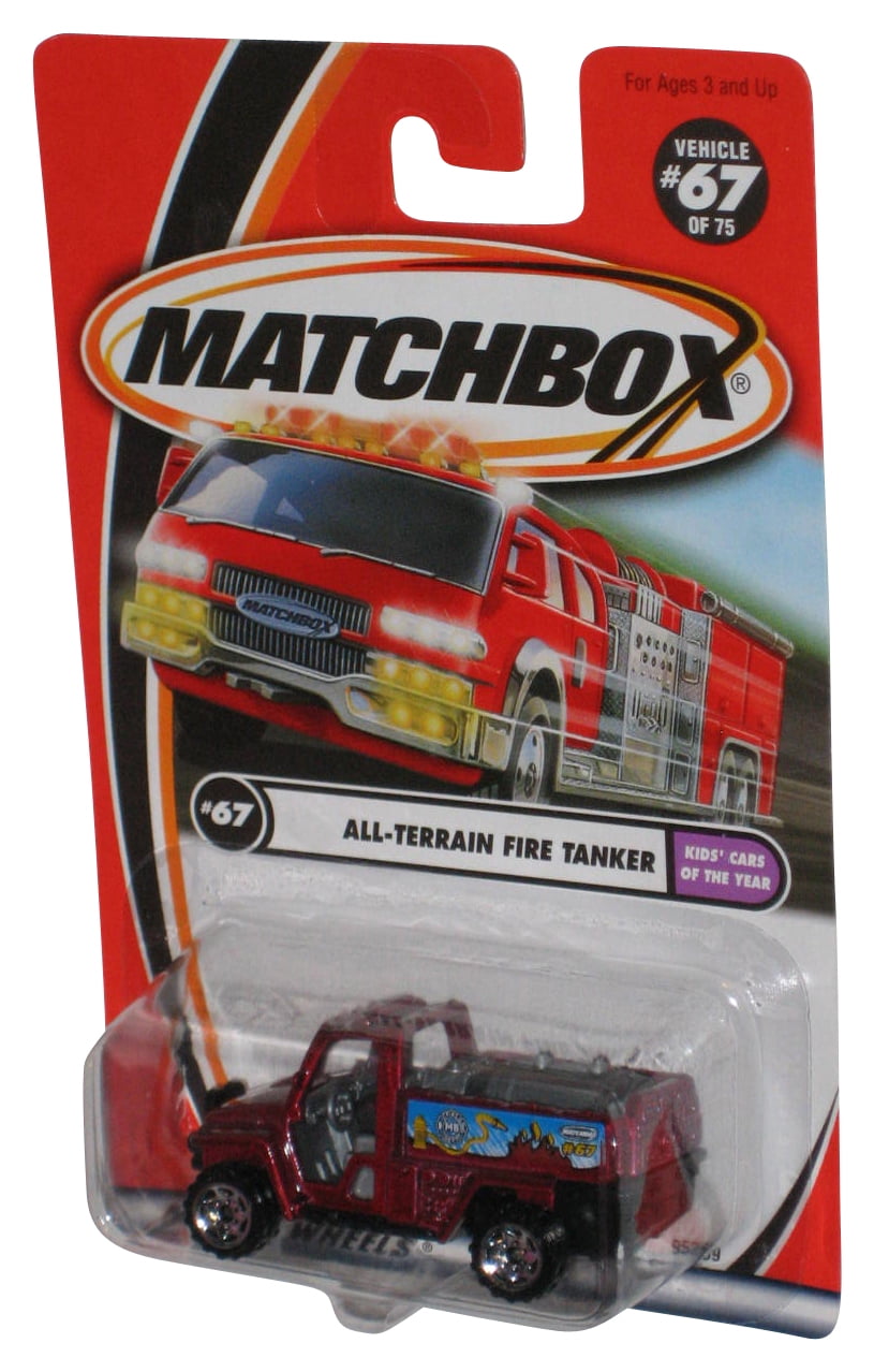 Matchbox Kids Cars of The Year (2001) Red All-Terrain Fire Tanker Toy ...