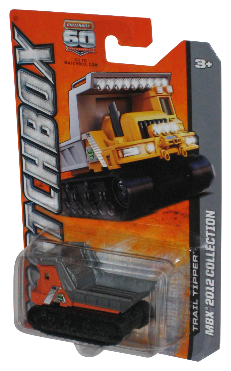 Matchbox MBX 2012 Collection Orange & Silver Trail Tipper Toy Vehicle ...