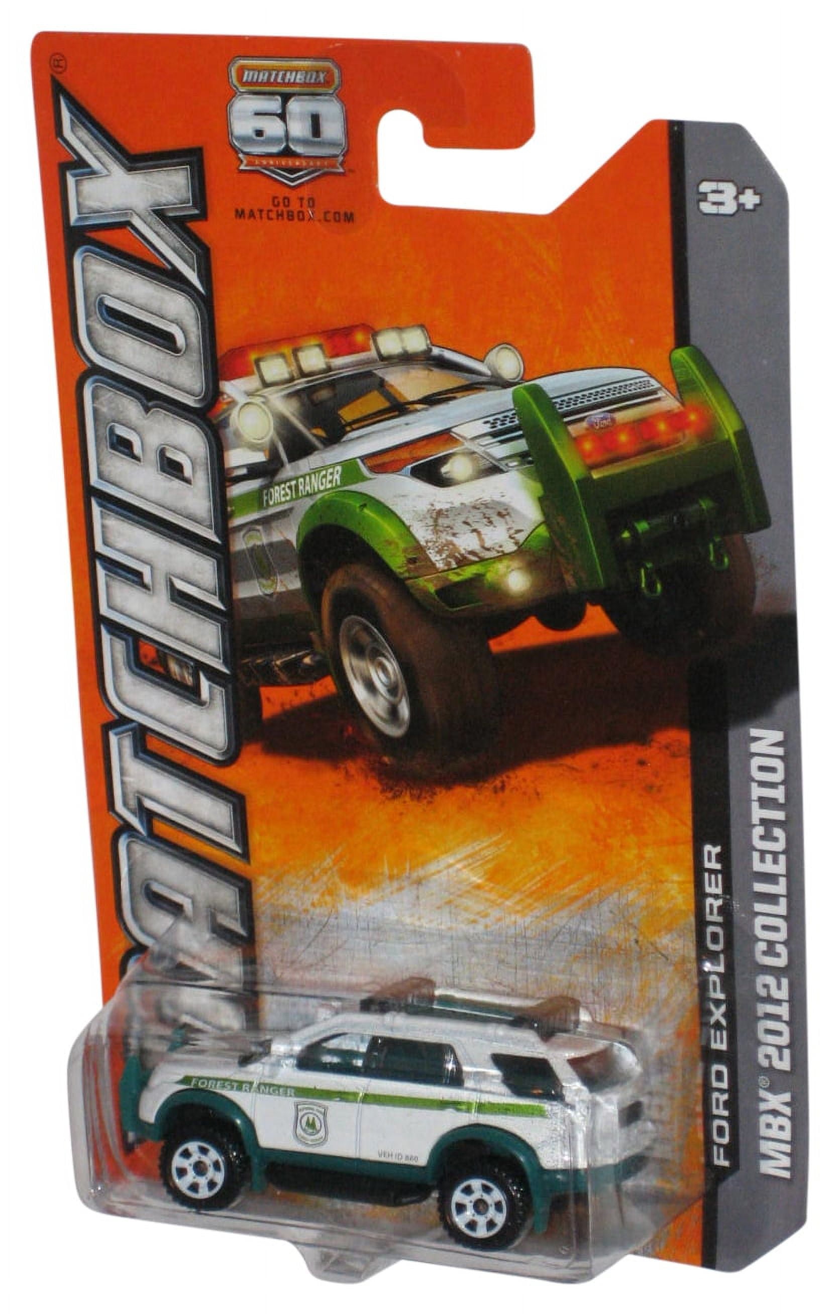 Matchbox MBX 2012 Collection White Forest Ranger Ford Explorer Toy Car ...