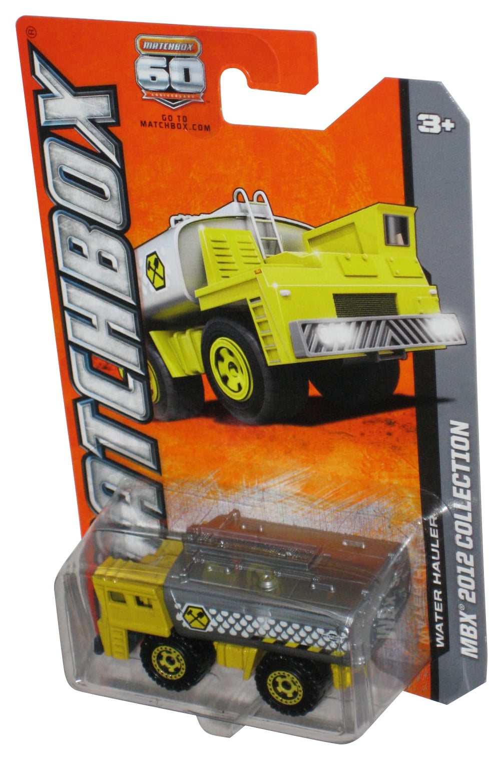 Matchbox MBX 2012 Collection Yellow & Gray Water Hauler Toy Truck ...