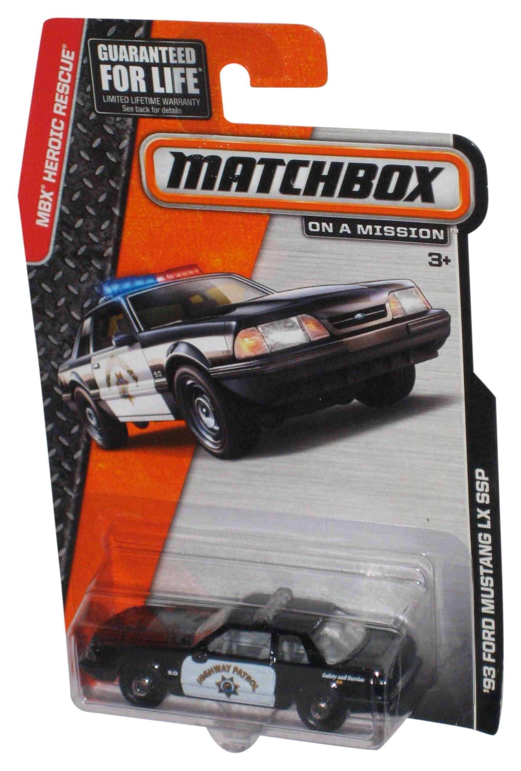 Matchbox MBX 2014 Collection Black '93 Ford Mustang LX SSP Toy Car ...