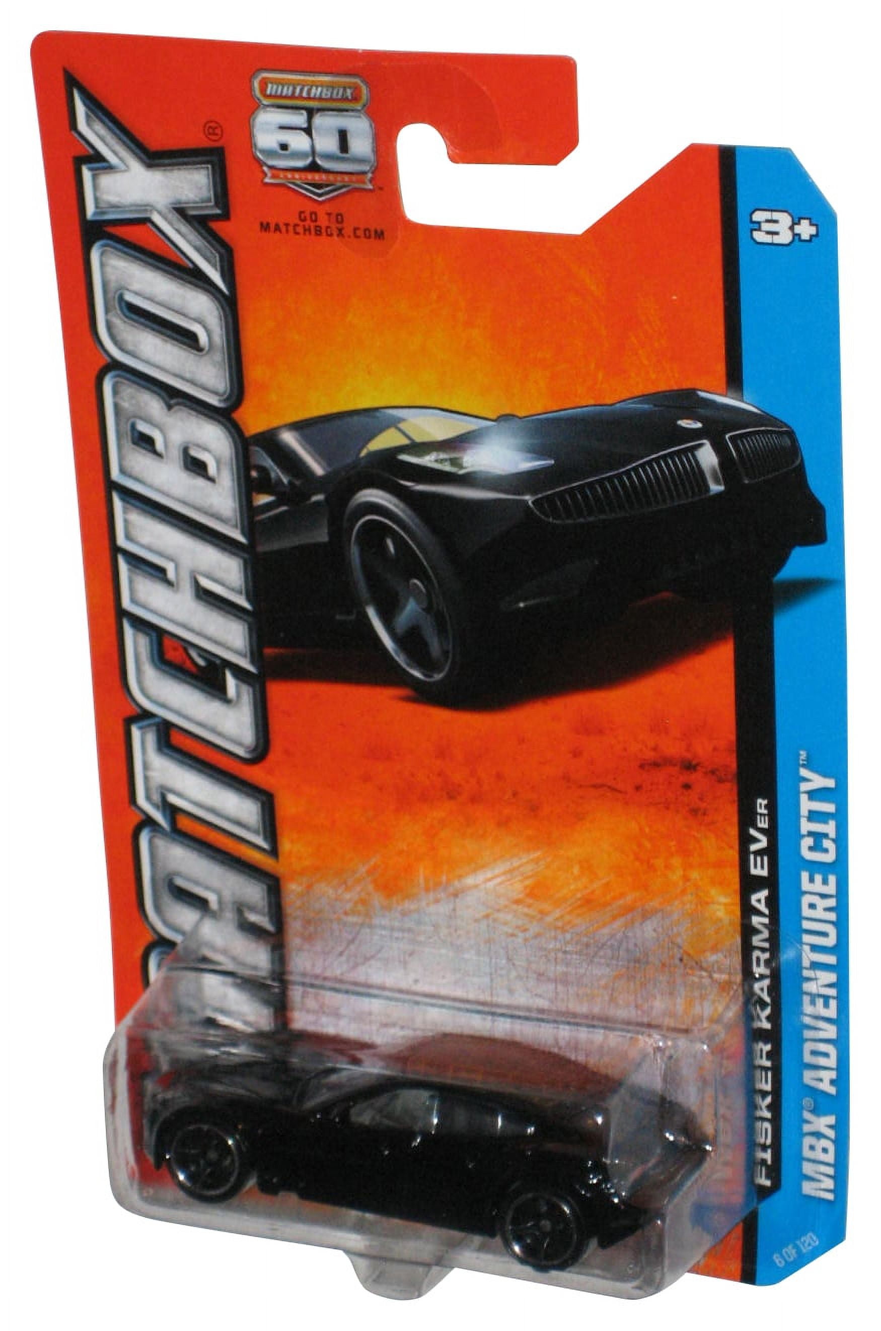 Matchbox MBX Adventure City (2012) Black Fisker Karma EVer Toy Car 6/ ...