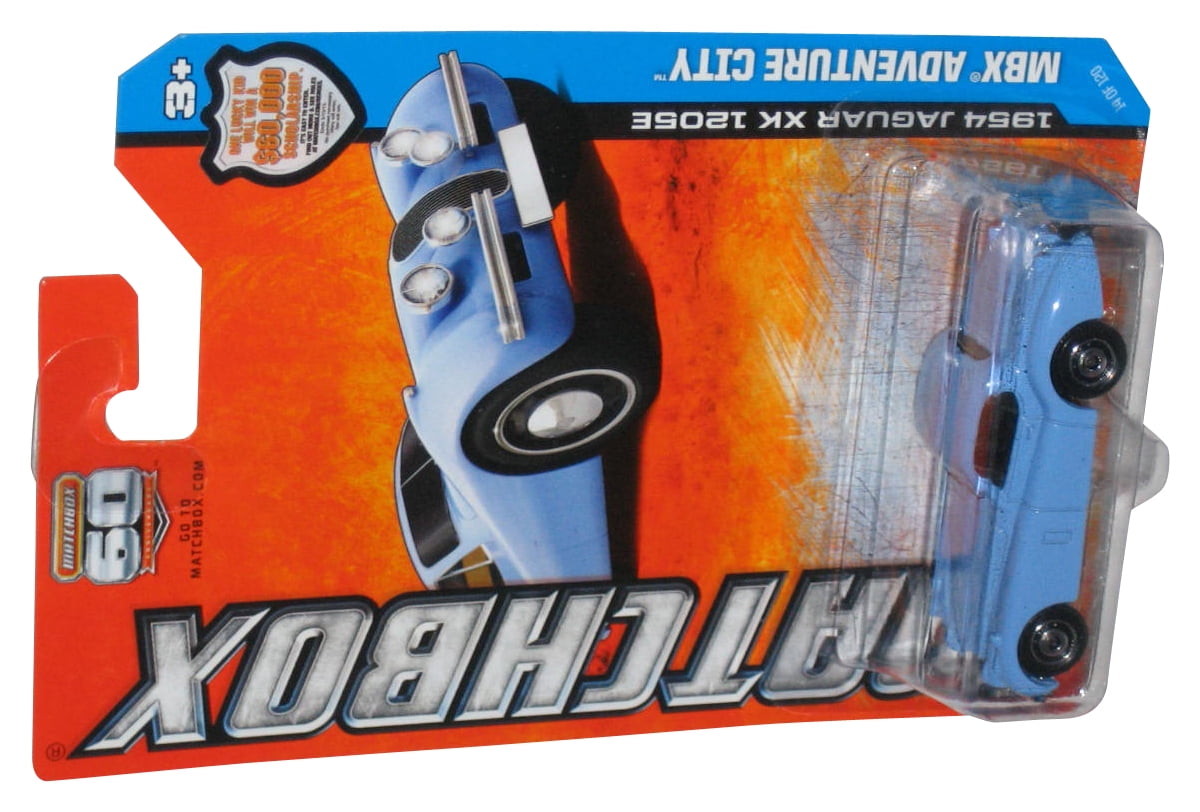 Matchbox MBX Adventure City (2012) Blue 1954 Jaguar XK 1205E Toy Car 14 ...
