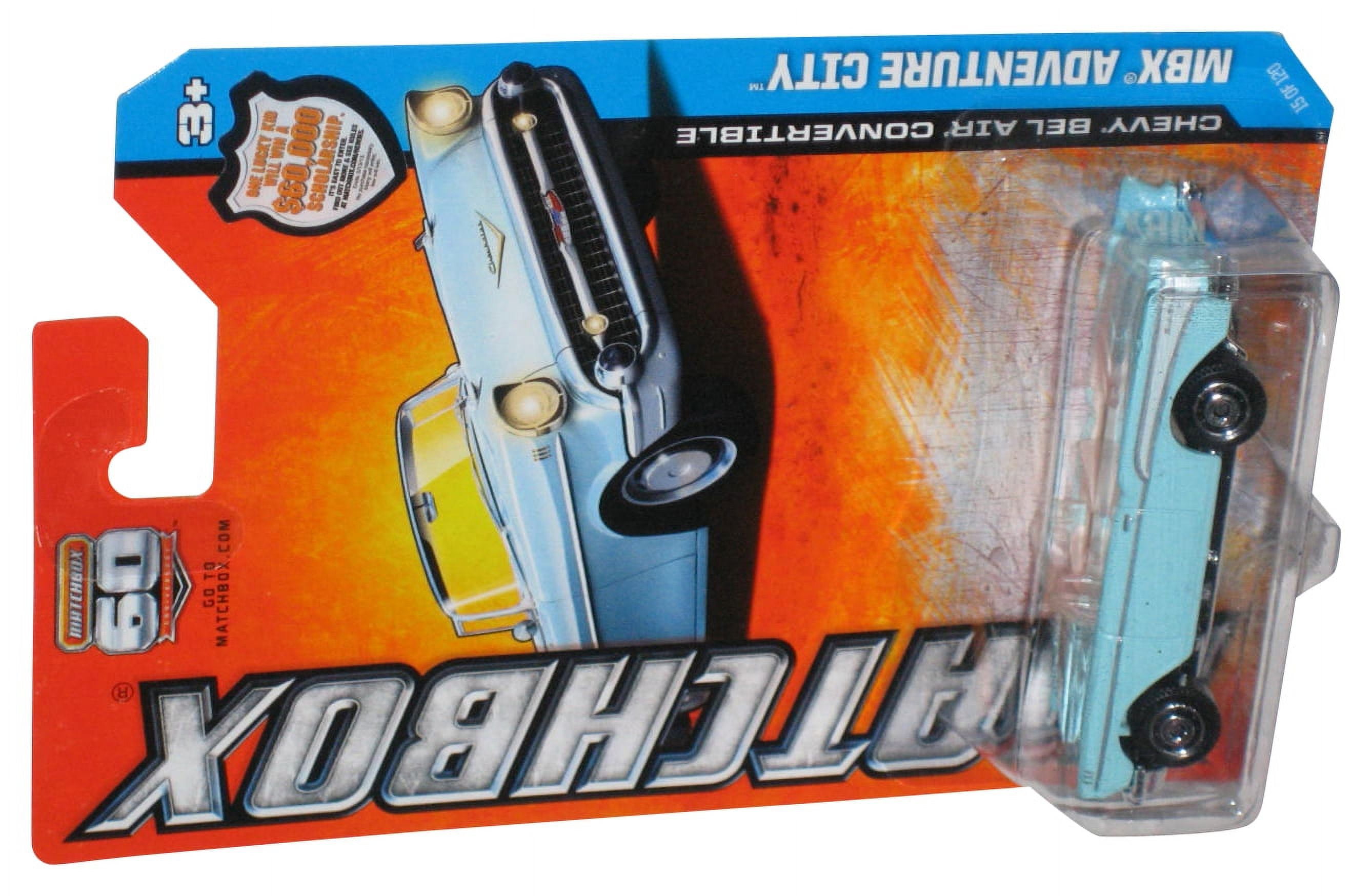 Matchbox MBX Adventure City (2012) Blue Chevy Bel Air Convertible Toy ...