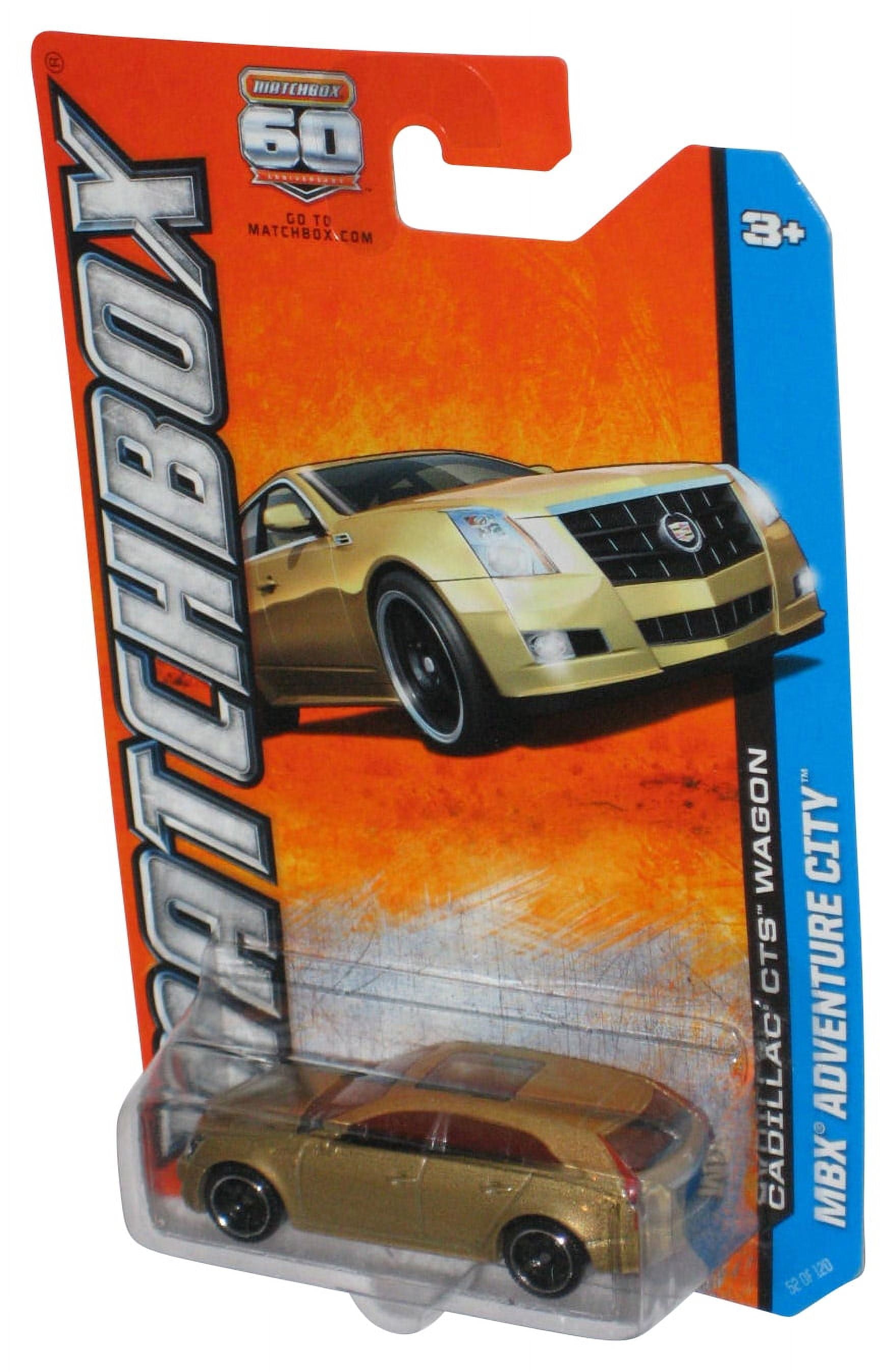 Matchbox MBX Adventure City (2012) Gold Cadillac CTS Wagon Car 52/120 ...