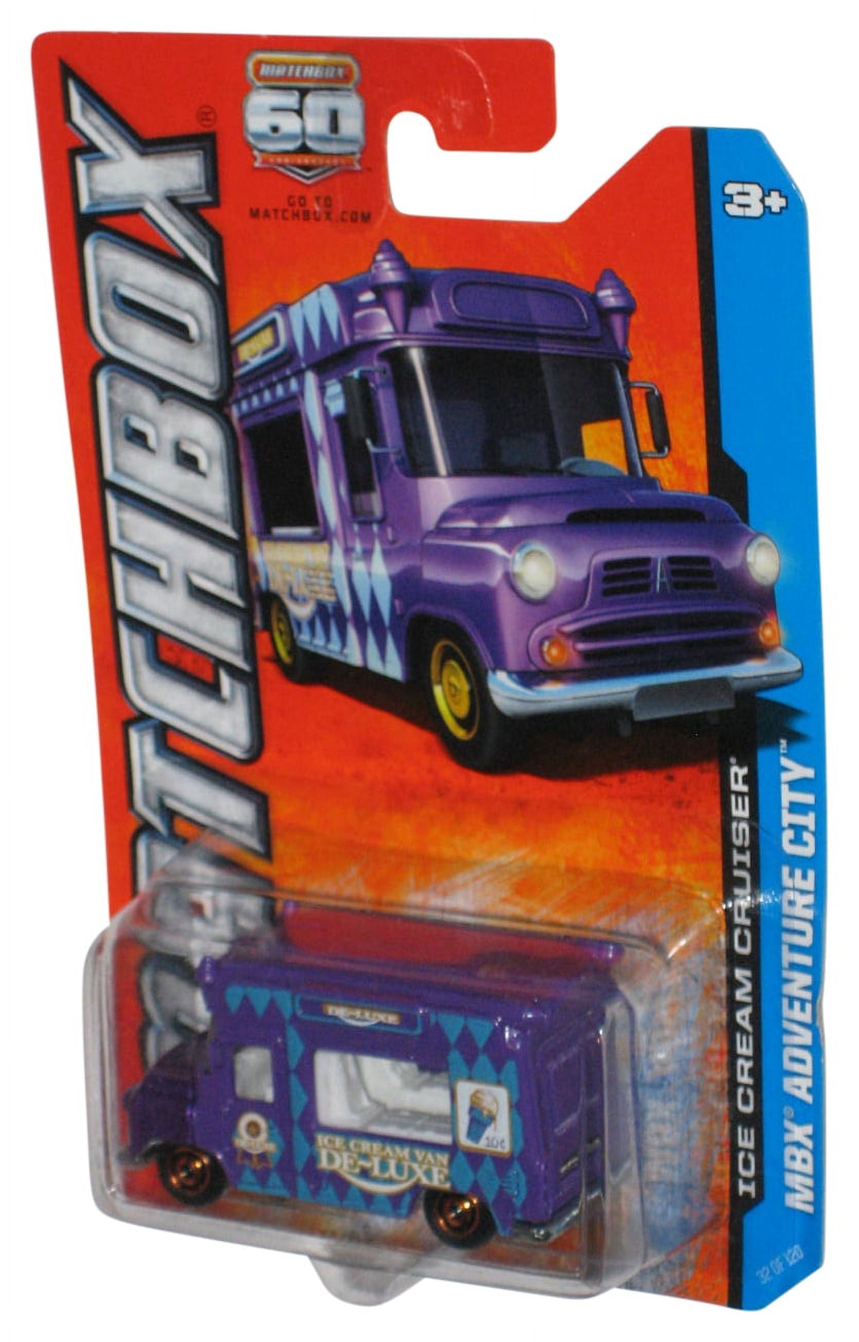 Matchbox MBX Adventure City (2012) Ice Cream Cruiser Purple Toy Truck ...
