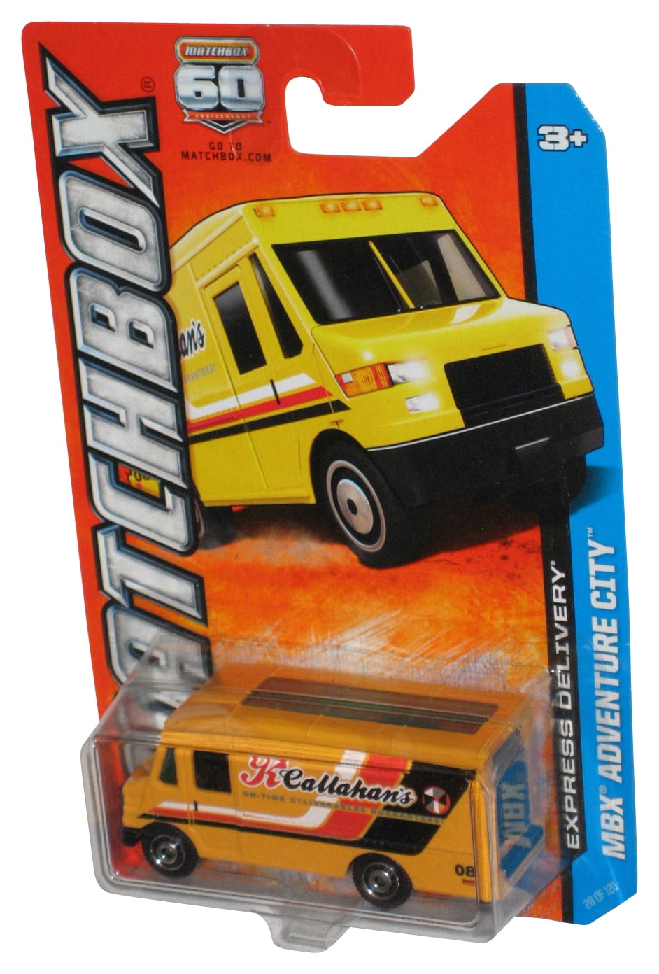 Matchbox MBX Adventure City (2012) Orange Express Delivery Toy Truck 28 ...