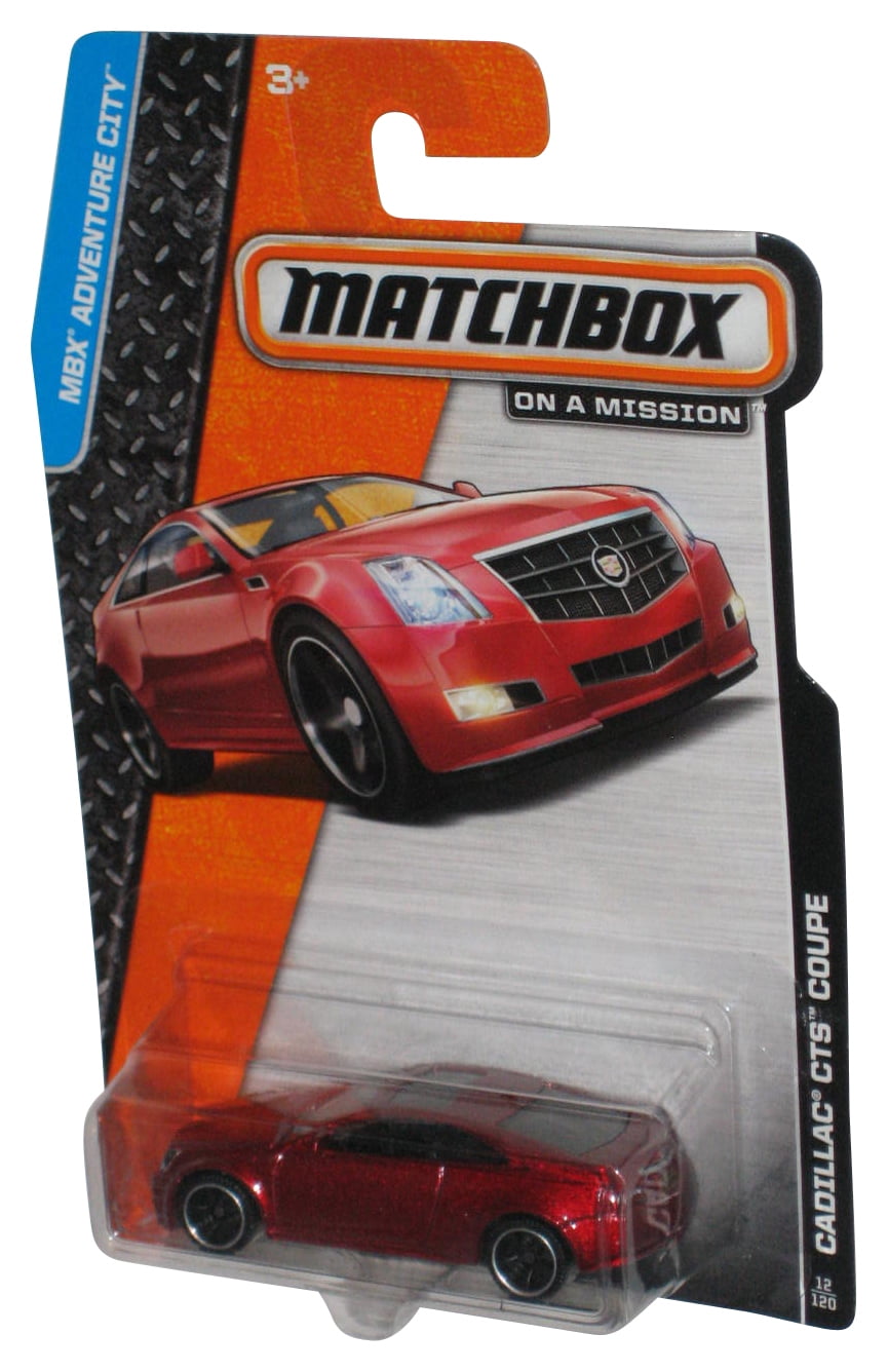 Matchbox MBX Adventure City (2013) Red Cadillac CTS Coupe Toy Car 12/ ...