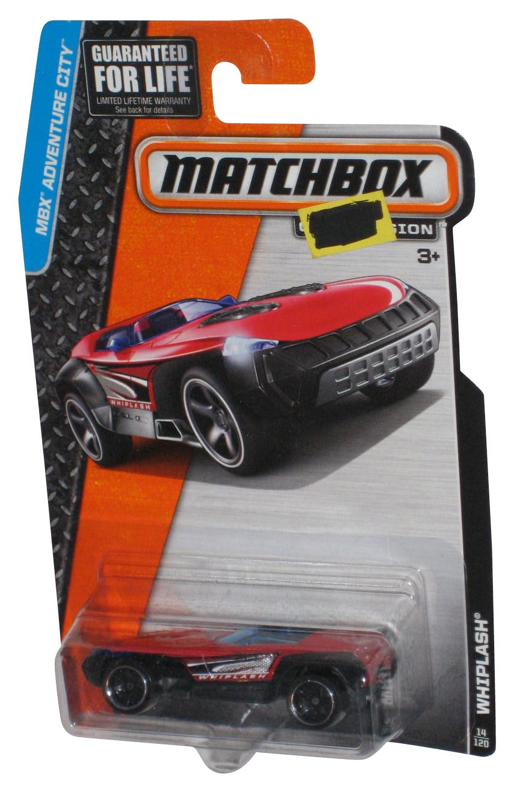Matchbox MBX Adventure City (2014) Red Whiplash Toy Car 14/120 ...