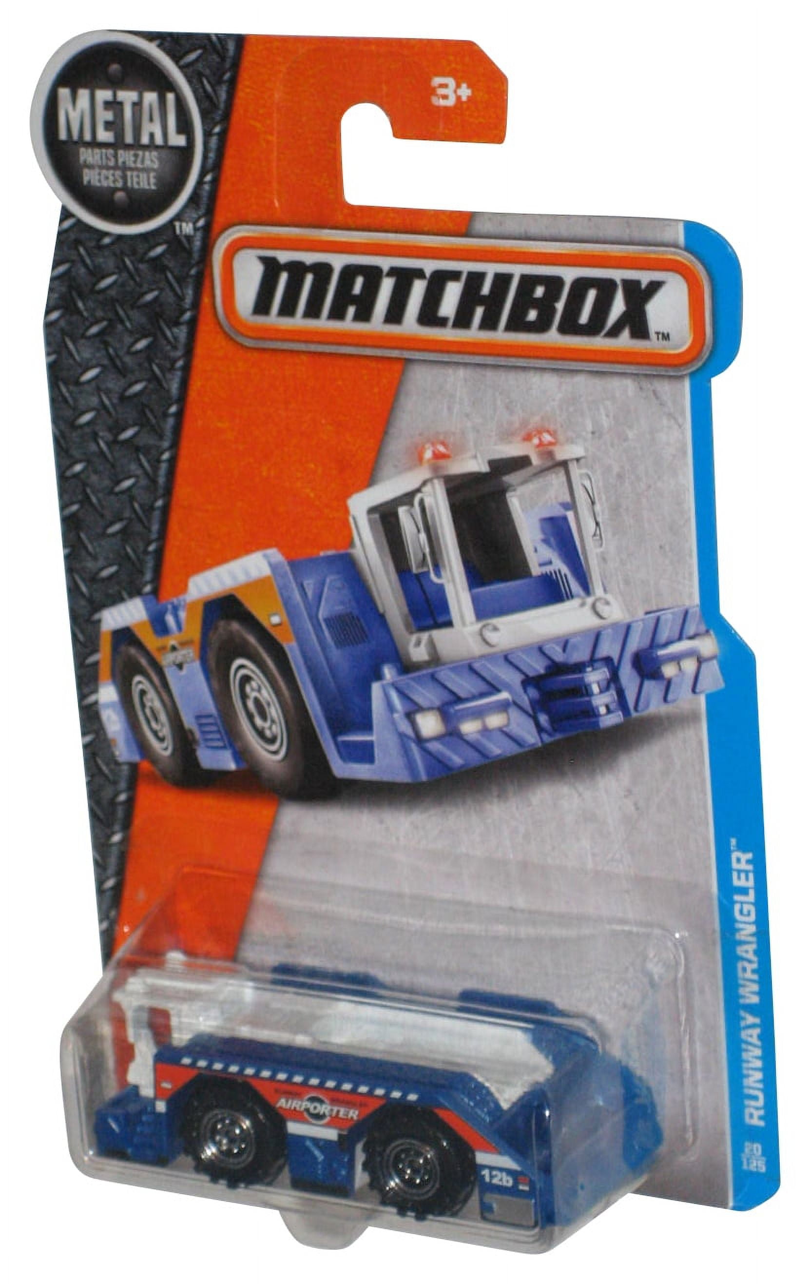 Matchbox MBX Adventure City (2015) Blue Airporter Runway Wrangler Toy ...
