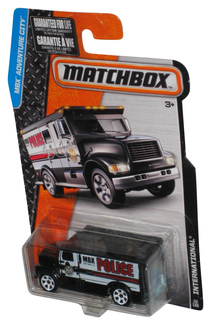 Matchbox MBX Adventure City (2015) Police Black International Toy Truck ...