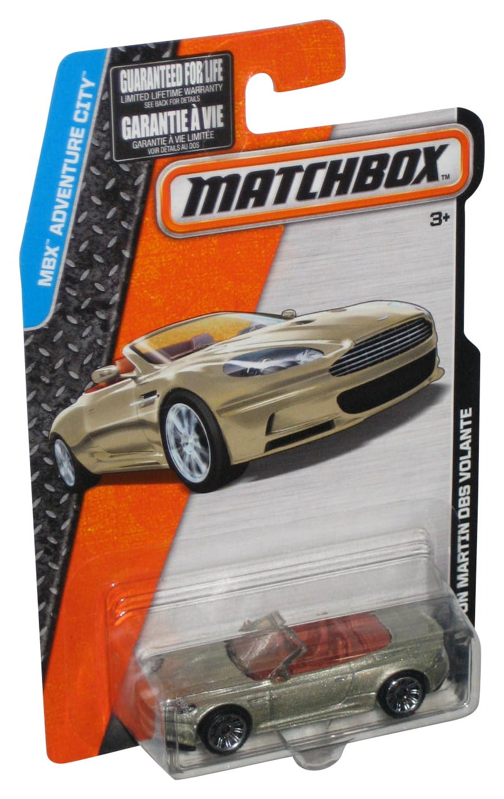 Matchbox MBX Adventure City (2015) Silver Aston Martin DBS Volante Car ...