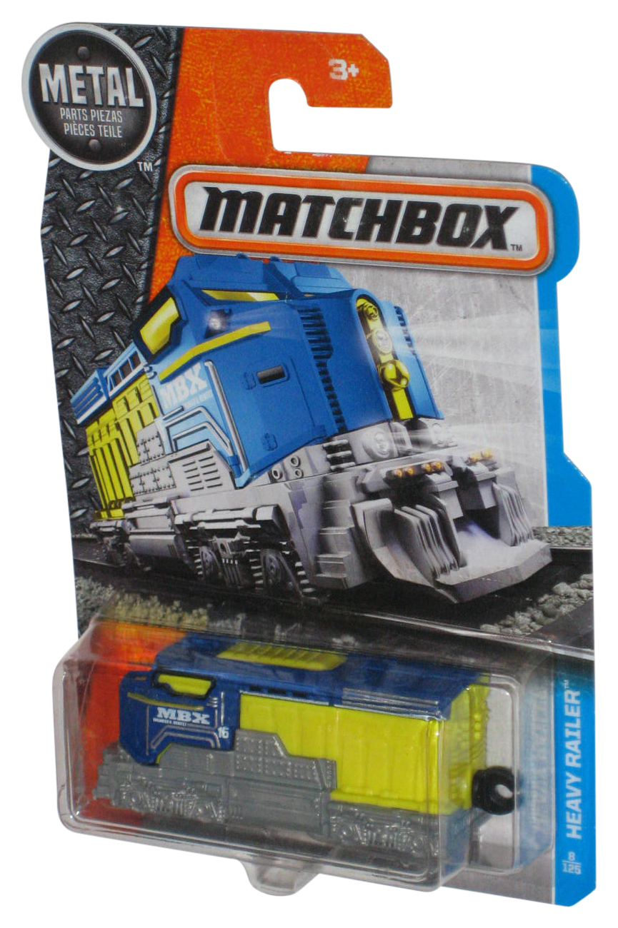 Matchbox MBX Adventure City Heavy Railer Train (2016) Blue Metal Toy 8/ ...