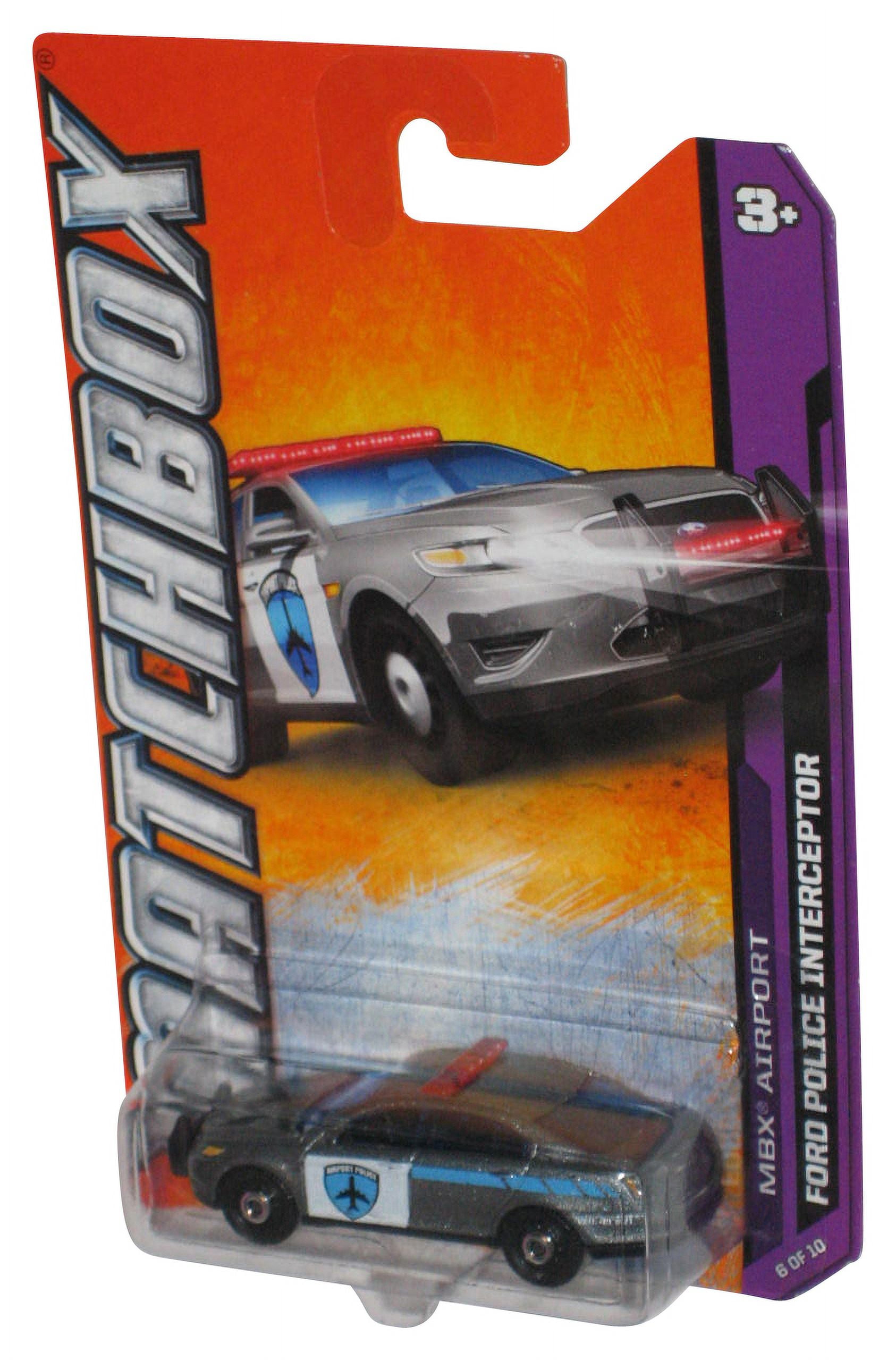Matchbox MBX Airport (2011) Silver Ford Police Interceptor Toy Car 6/ ...