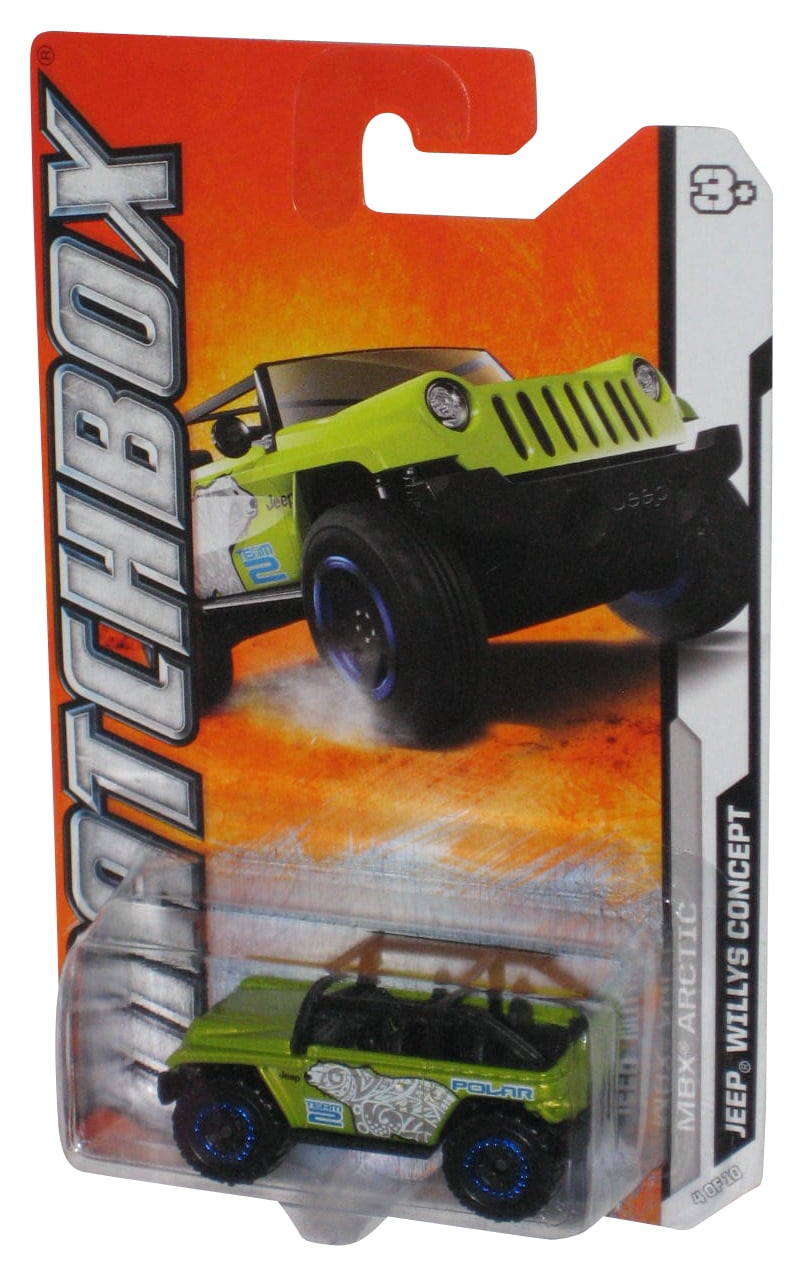 Matchbox MBX Arctic (2011) Green Polar Team 2 Jeep Willys Concept Toy ...