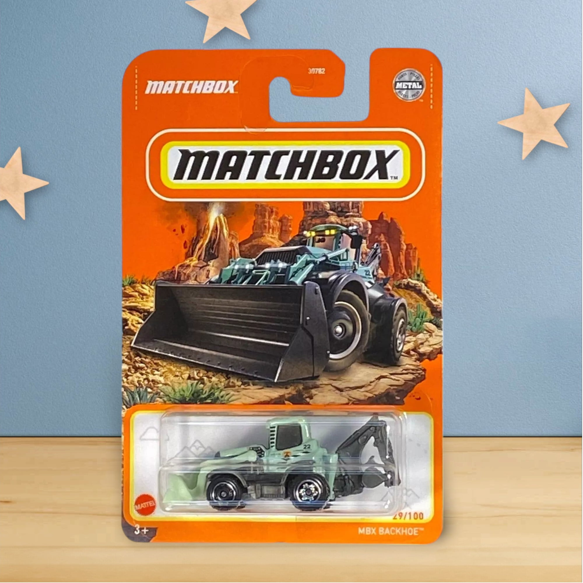 Matchbox MBX Backhoe, MBX Mountain 29/100 Green National Parks 1:64 ...