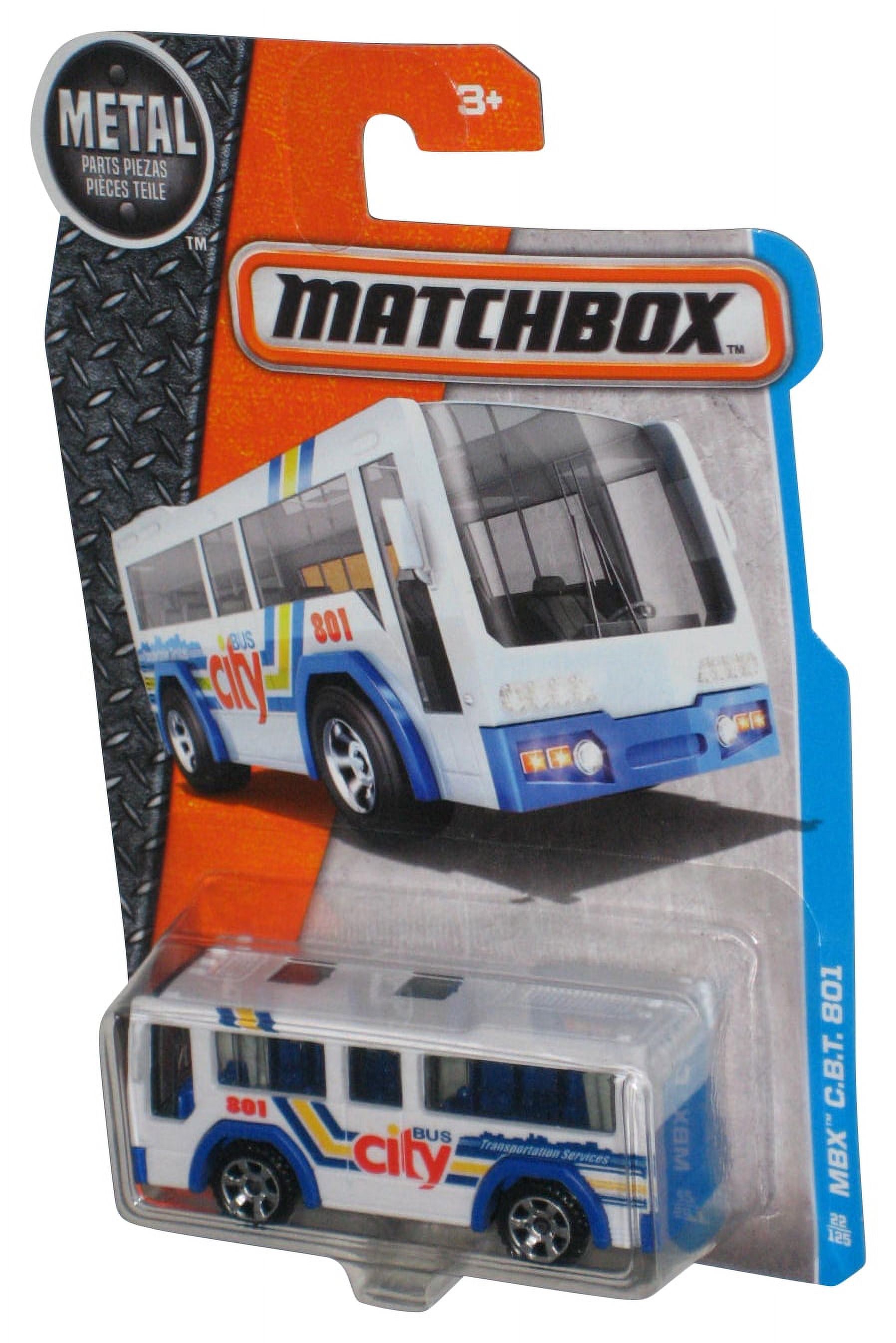Matchbox MBX C.B.T. 801 (2015) White City Bus Metal Toy 22/125 ...