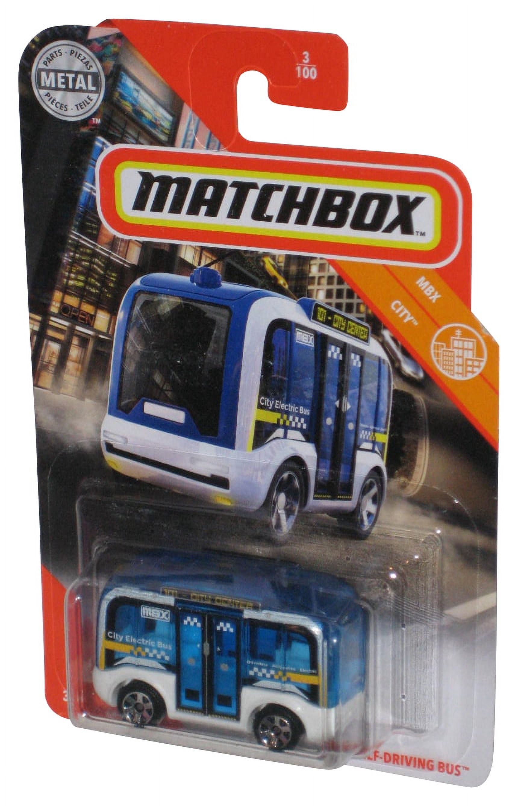 Matchbox MBX City (2019) Blue Self-Driving Bus Die-Cast Metal Toy #3/100 - Walmart.com