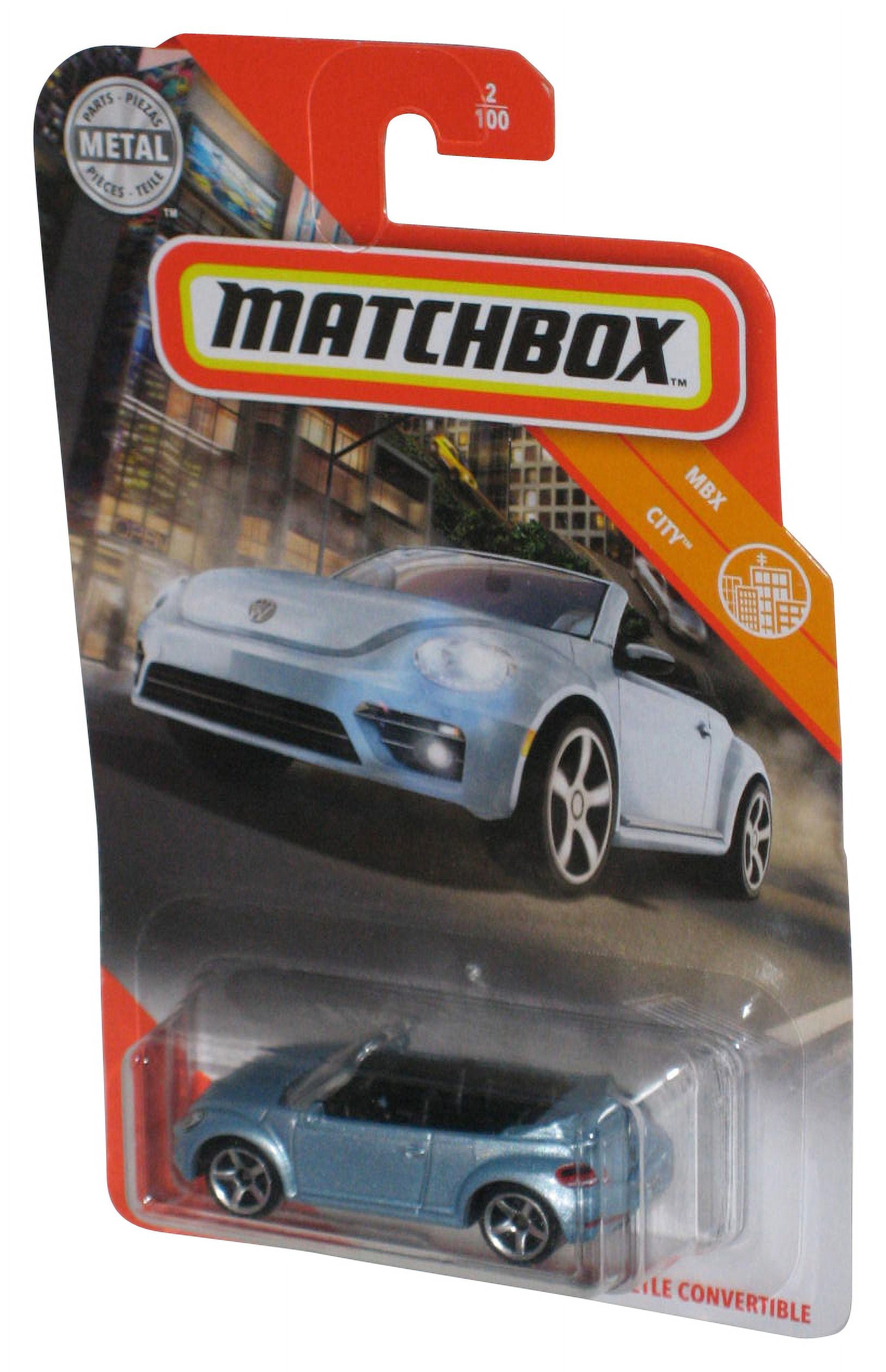 Matchbox MBX City (2019) Blue Volkswagen The Beetle Convertible Toy Car ...