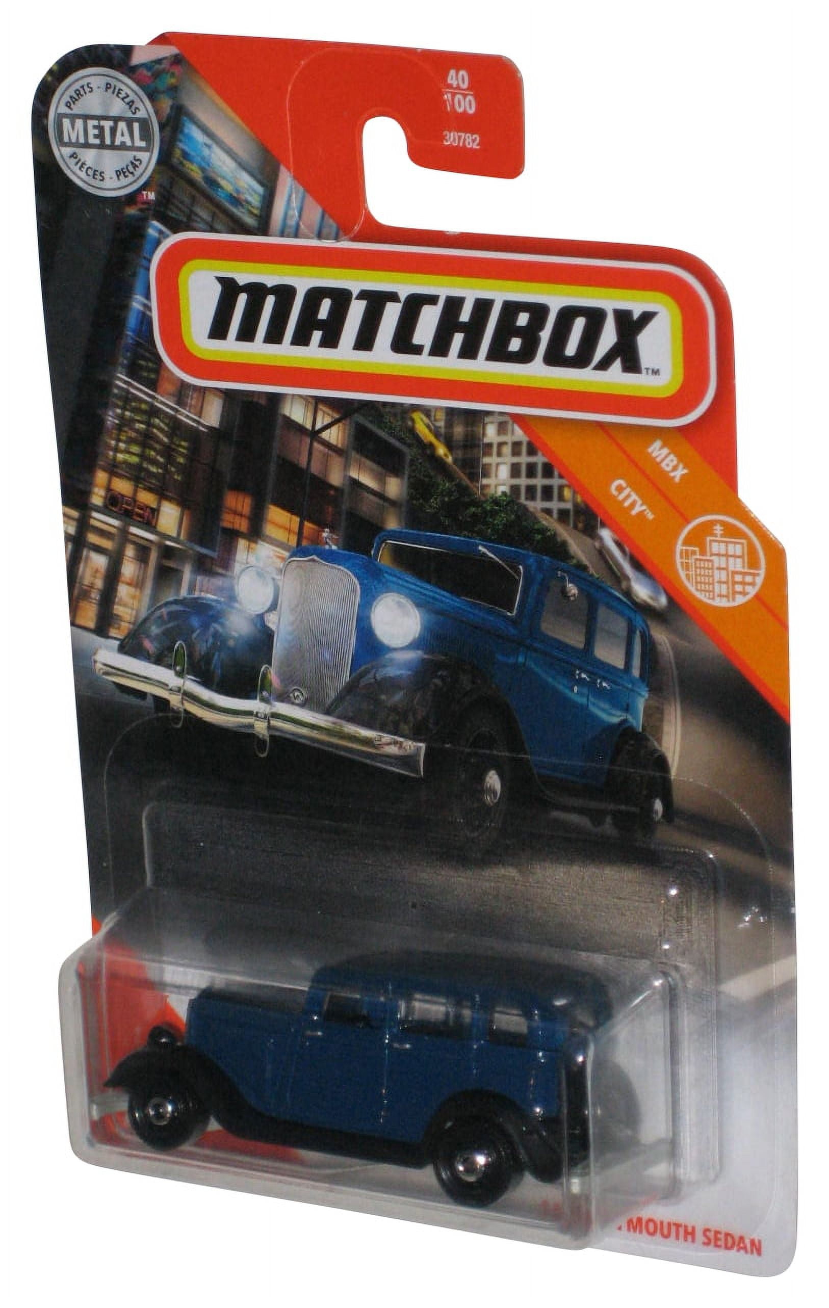Matchbox MBX City (2020) Blue 1933 Plymouth Sedan Toy Car 40/100 ...
