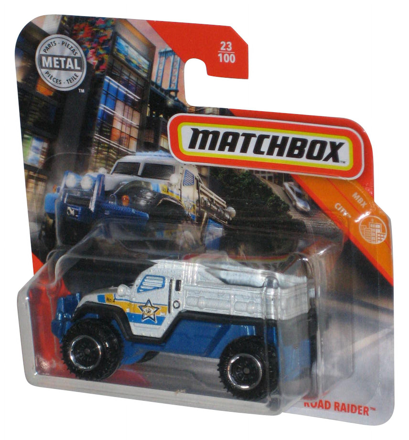 Matchbox MBX City Road Raider (2019) Blue & White Toy Truck 23/100 ...