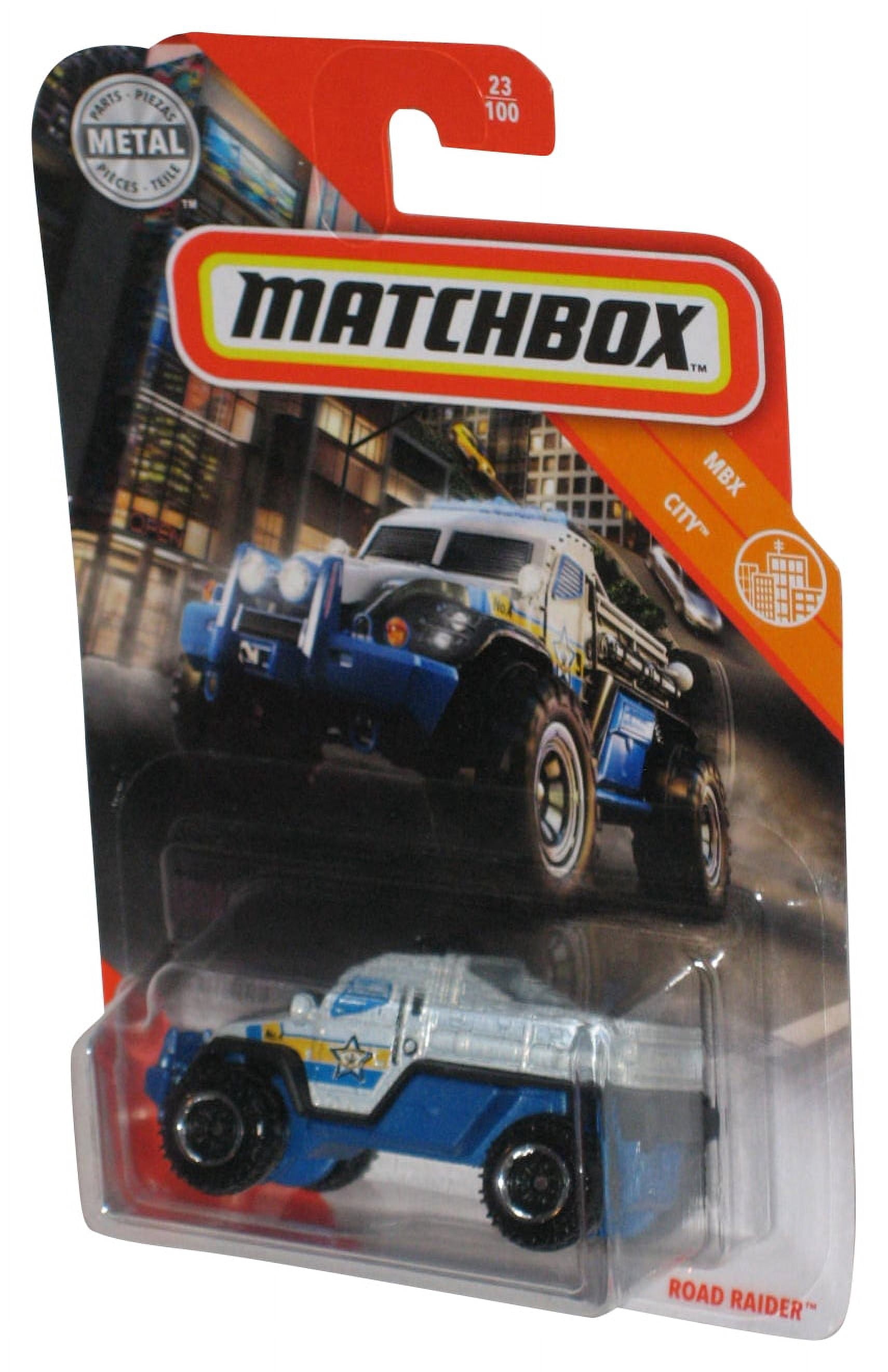 Matchbox MBX City Road Raider (2019) Blue & White Toy Truck 23/100 ...