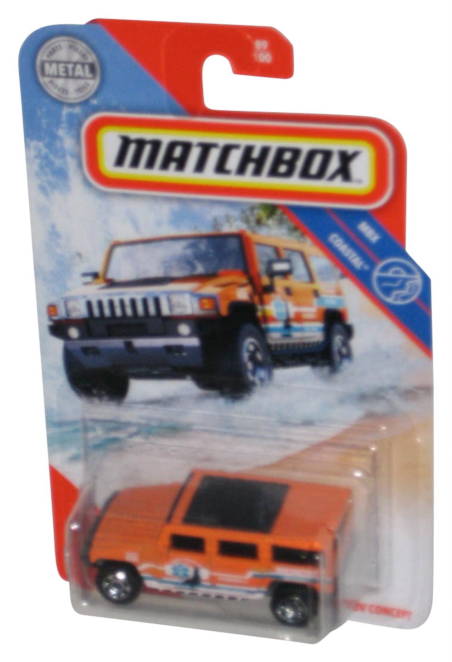 Matchbox MBX Coastal (2019) Orange Hummer H2 SUV Concept Orange Toy ...
