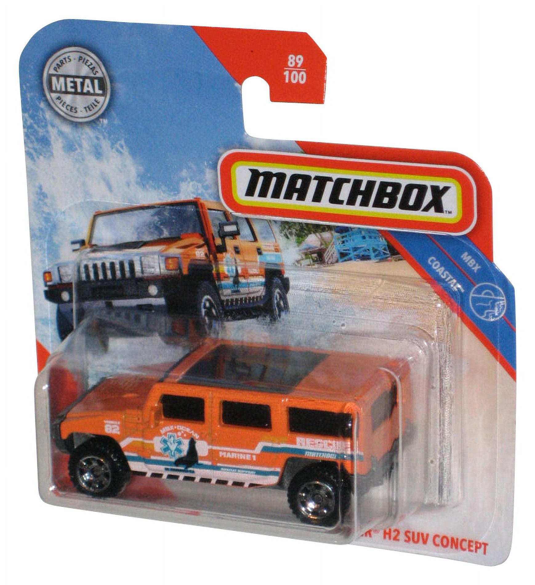Matchbox MBX Coastal (2019) Orange Hummer H2 SUV Concept Orange Truck ...