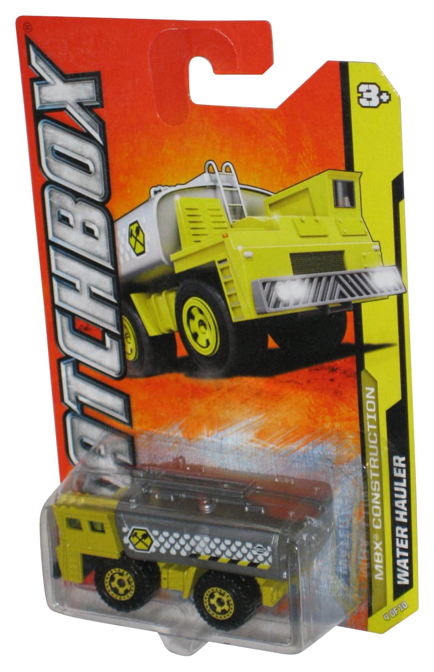 Matchbox MBX Construction (2011) Yellow & Silver Water Hauler Toy ...