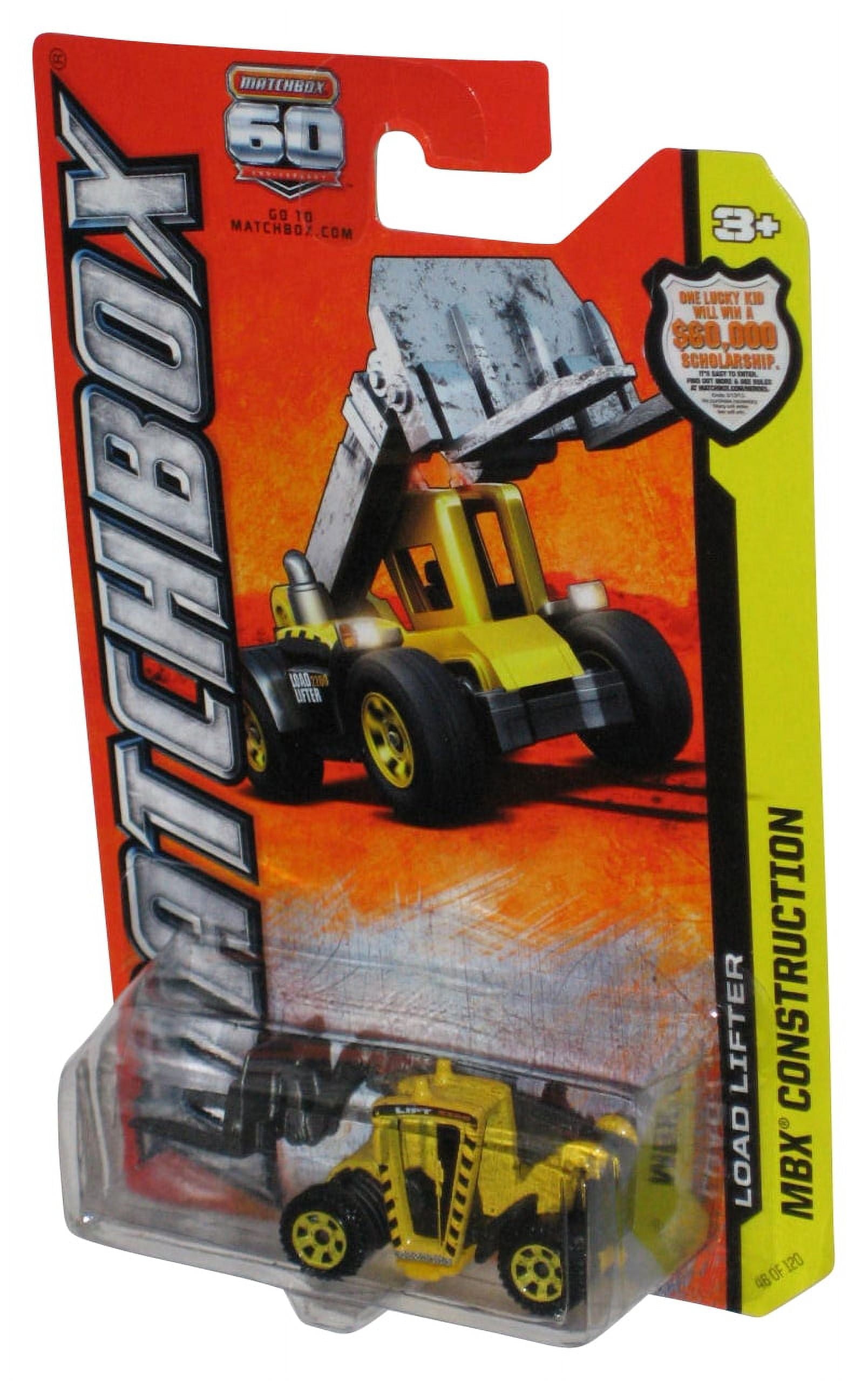 Matchbox MBX Construction (2012) Yellow Load Lifter Toy Vehicle 46/120 ...