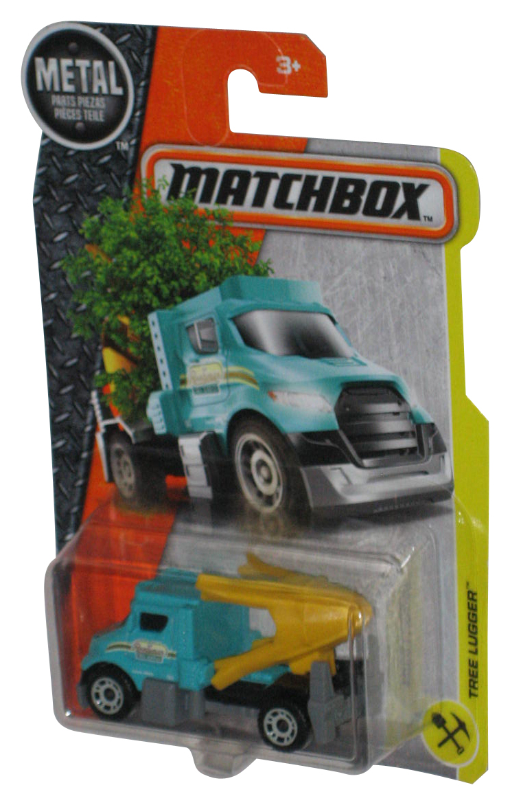 Matchbox MBX Construction (2016) Blue & Yellow Tree Lugger Toy 31/125 ...