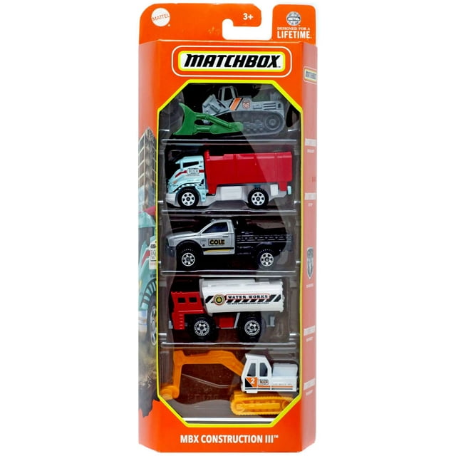 Matchbox MBX Construction III Diecast Vehicle 5-Pack - Walmart.com