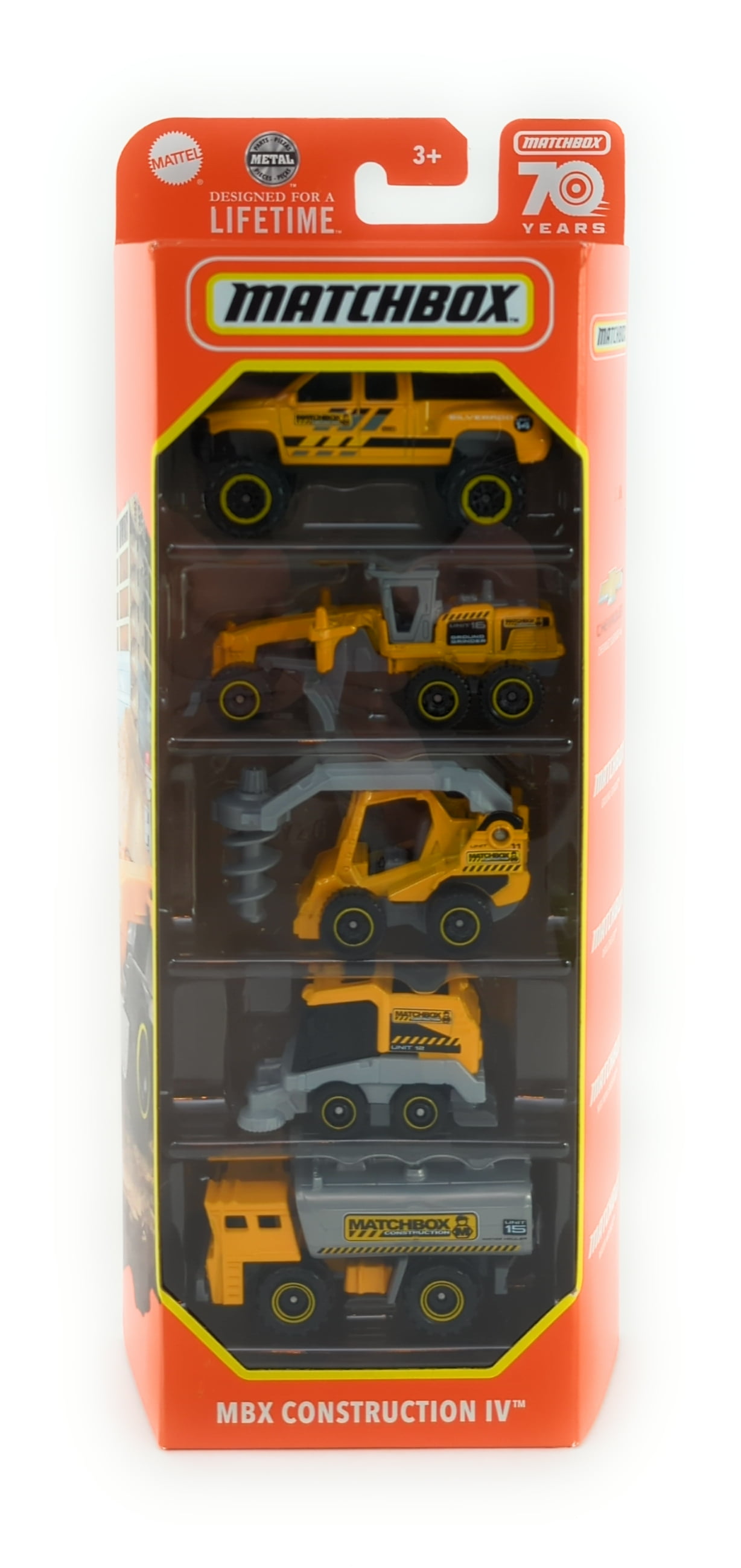 Matchbox MBX Construction IV 5 Car Pack 1:64 Scale Die Cast Vehicles ...