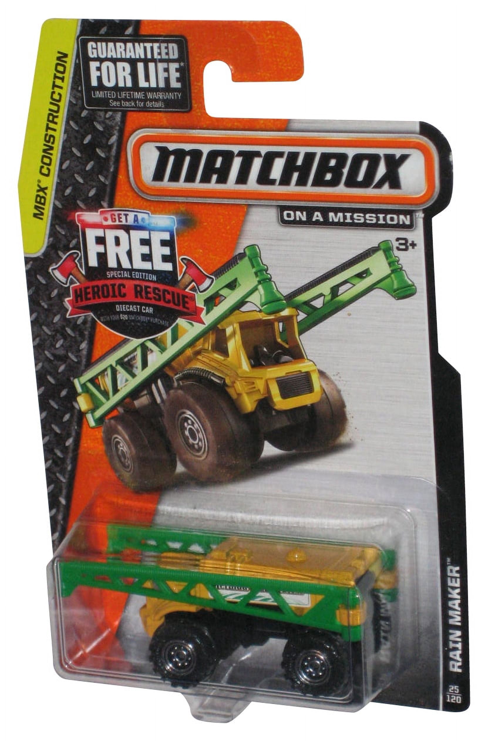 Matchbox MBX Construction On A Mission (2014) Green Rain Maker Toy 25/ ...
