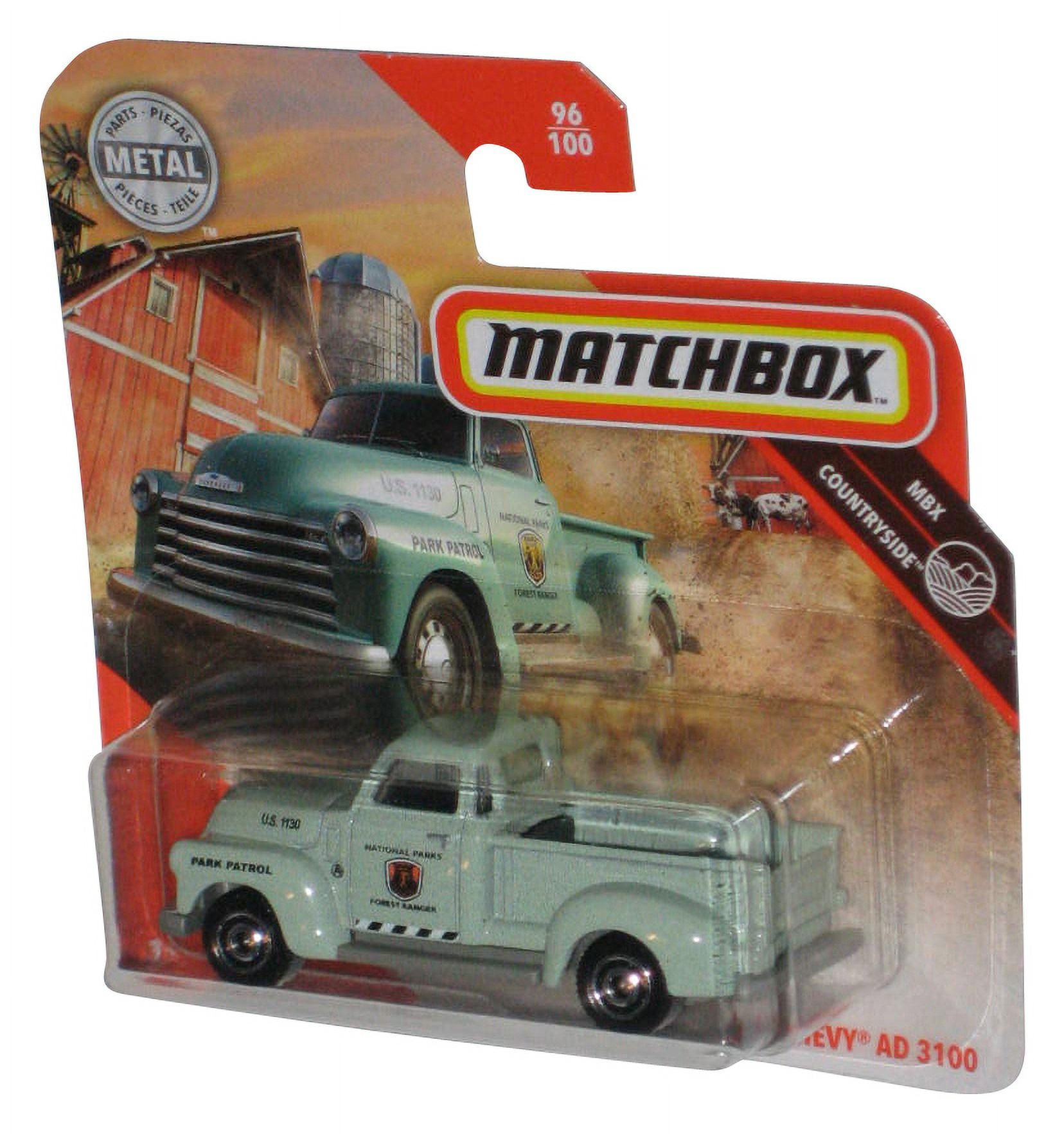 Matchbox MBX Countryside (2019) Green '47 Chevy AD 3100 Truck 96/100 ...