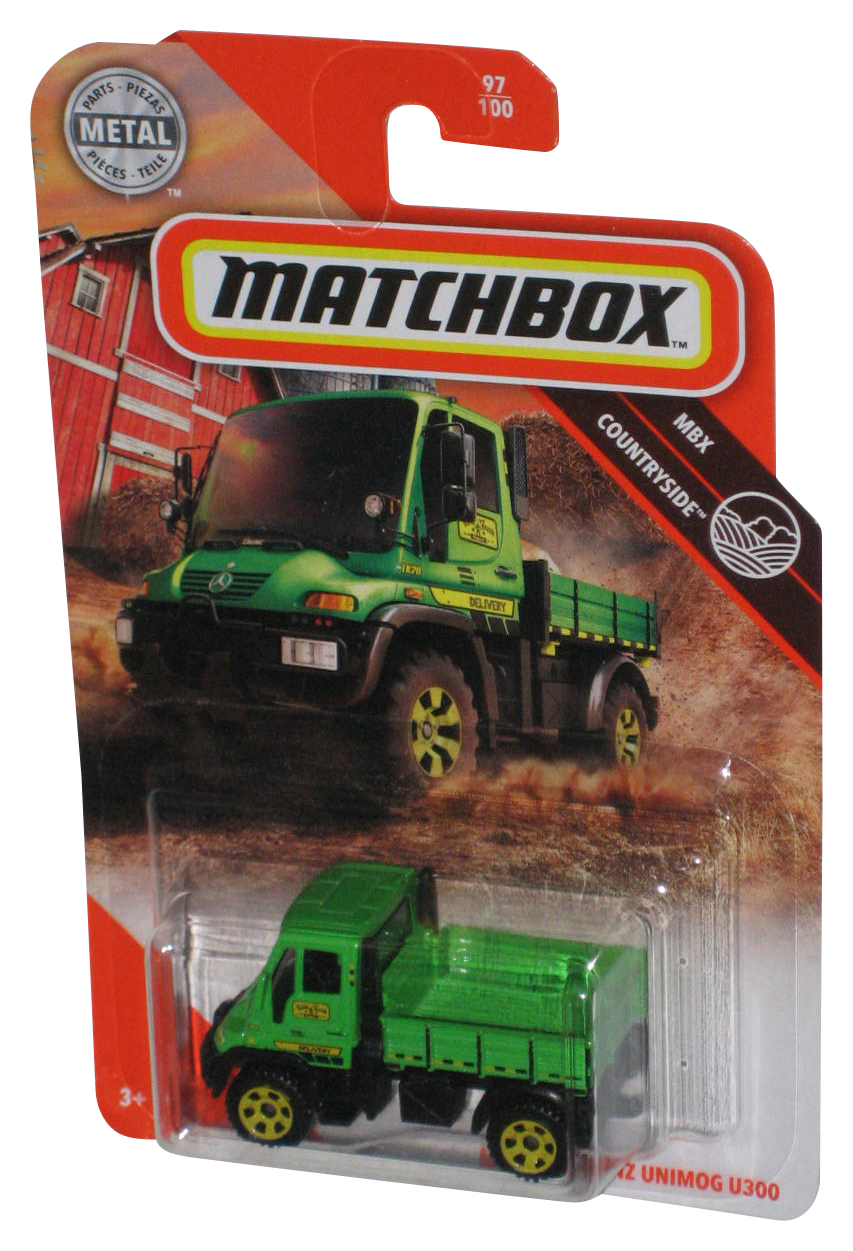 Matchbox MBX Countryside (2019) Green Mercedes-Benz Unimog U300 Toy ...