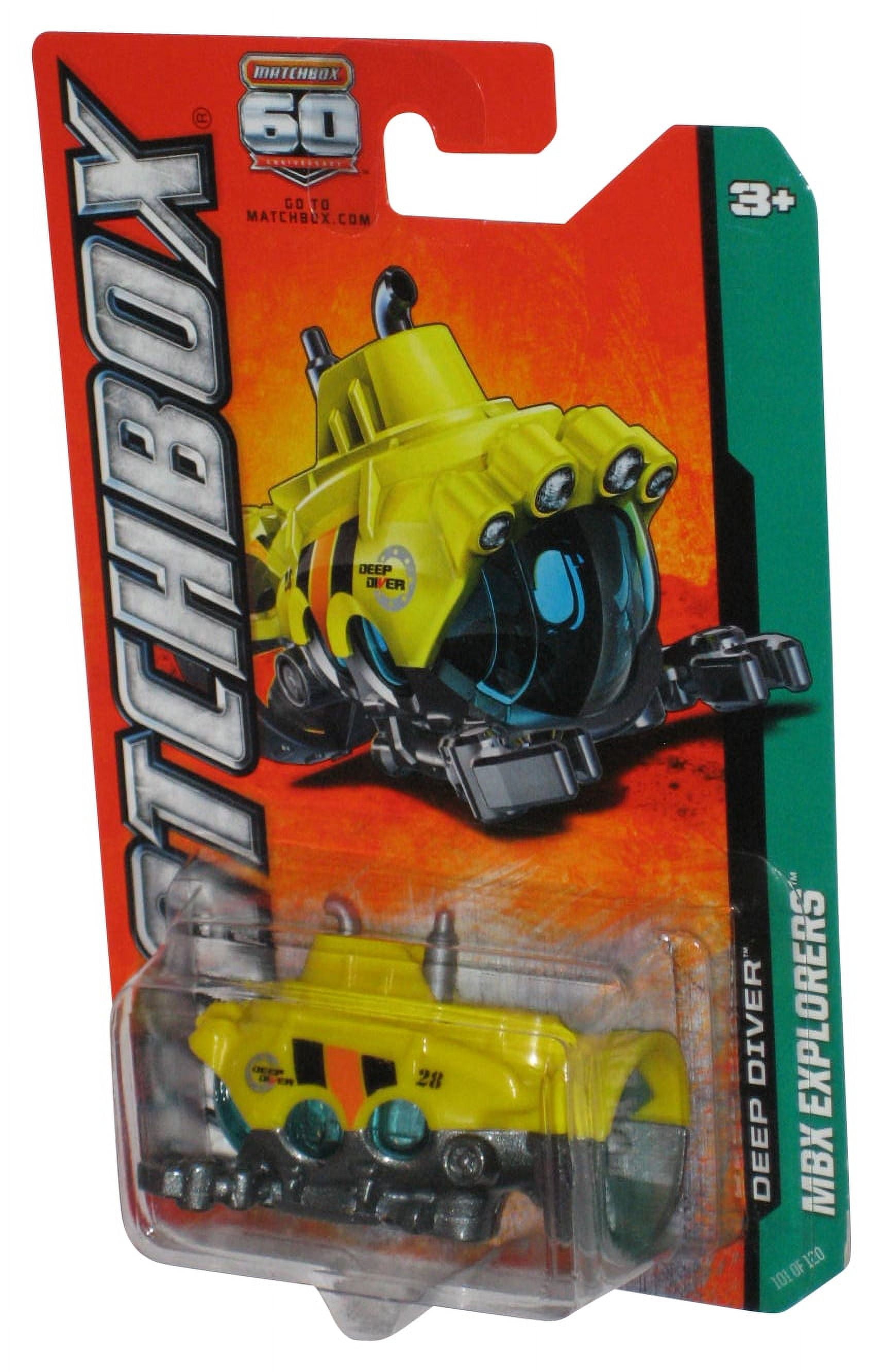 Matchbox MBX Explorers (2012) Yellow Deep Diver Toy Vehicle 101/120 ...