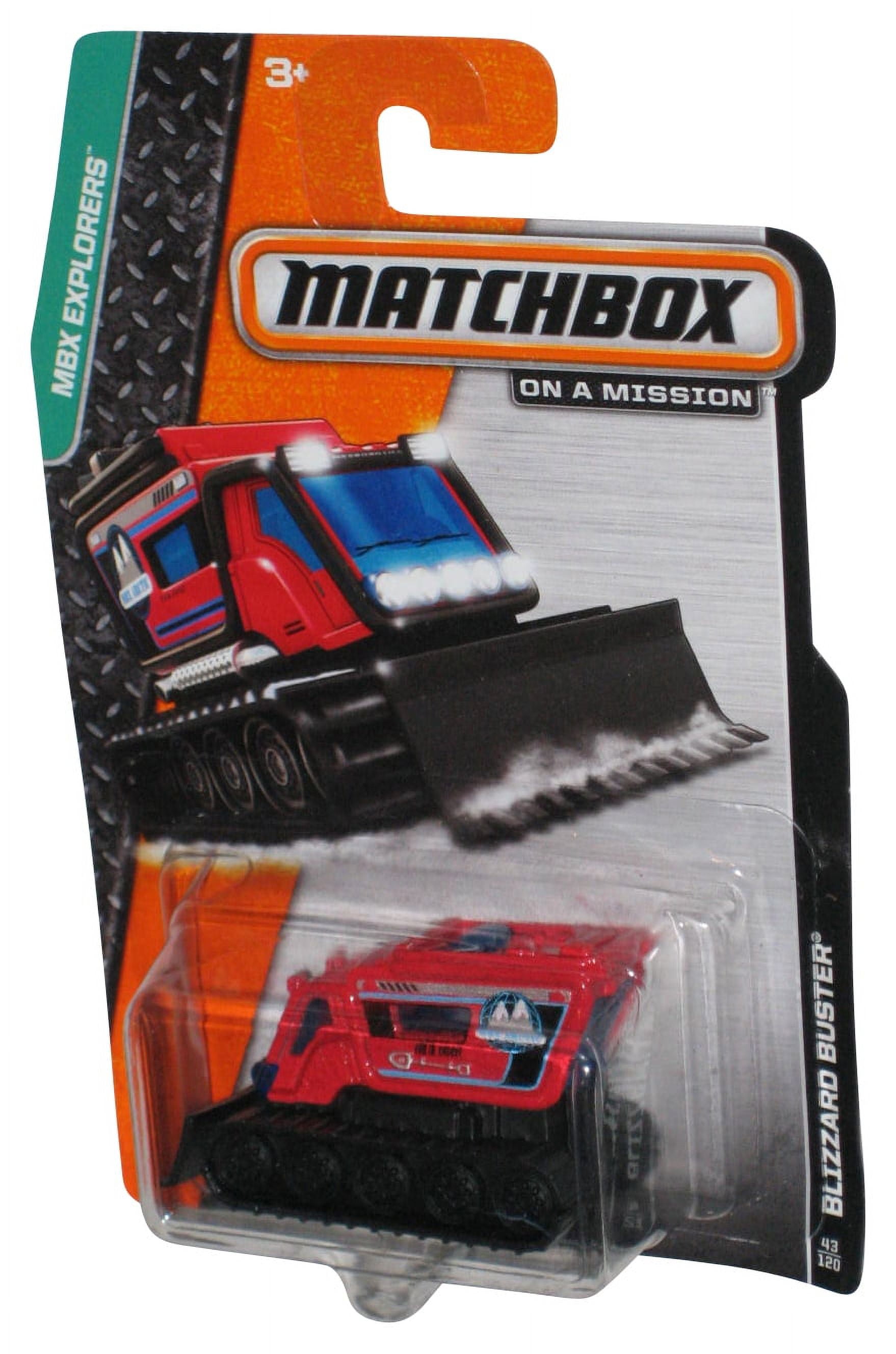 Matchbox MBX Explorers (2013) Blizzard Buster Red Toy Vehicle 43/120 ...
