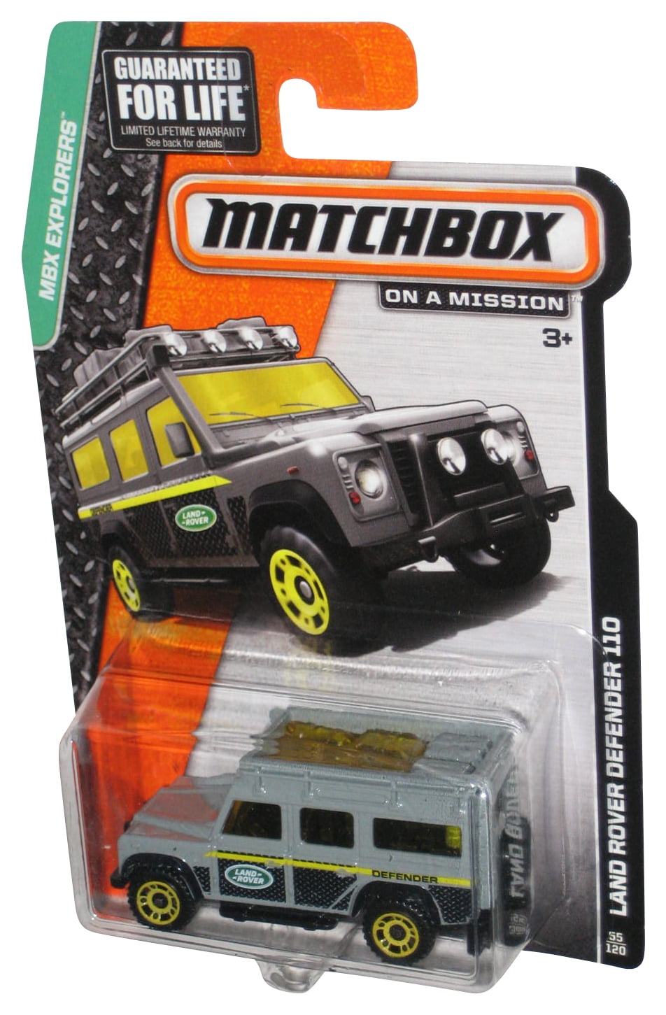 Matchbox MBX Explorers (2013) Gray Land Rover Defender 110 Car 55/120 ...