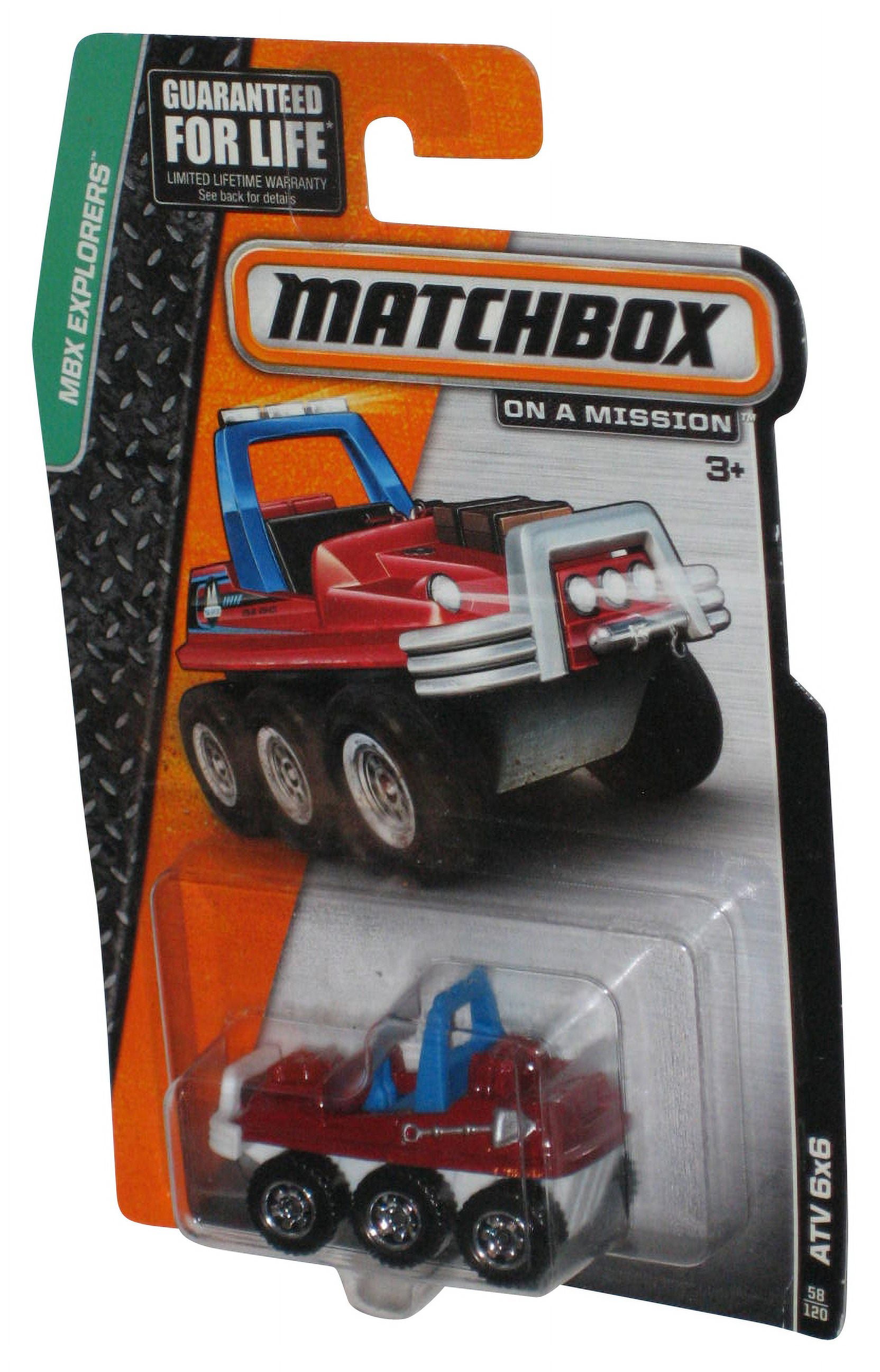 Matchbox MBX Explorers (2013) Red ATV 6x6 Toy Car 58/120 - Walmart.com