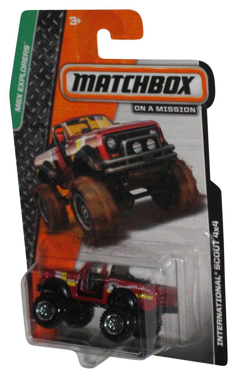 Matchbox MBX Explorers (2013) Red International Scout 4x4 Toy Car - Walmart.com