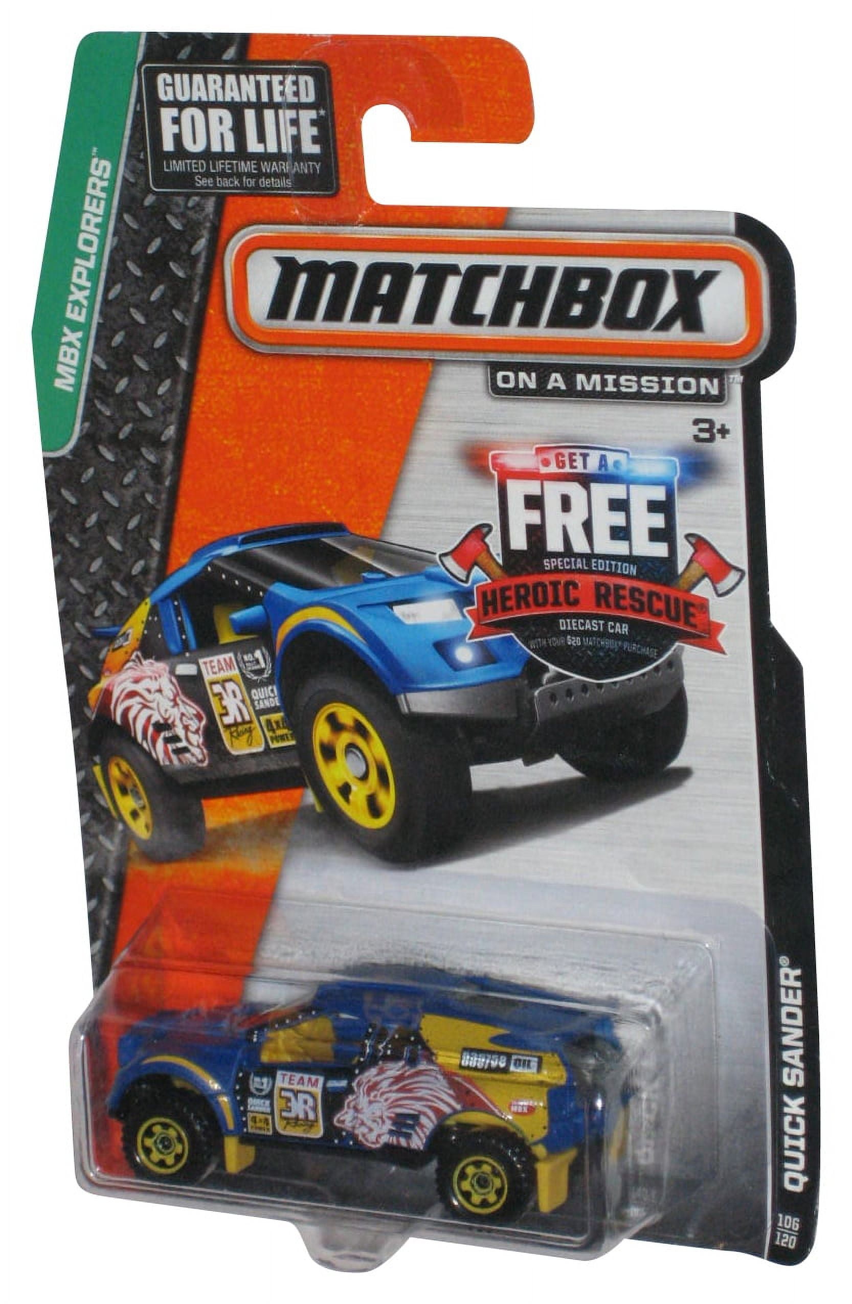 Matchbox MBX Explorers (2014) Blue Quick Sander Toy Car 106/120 ...